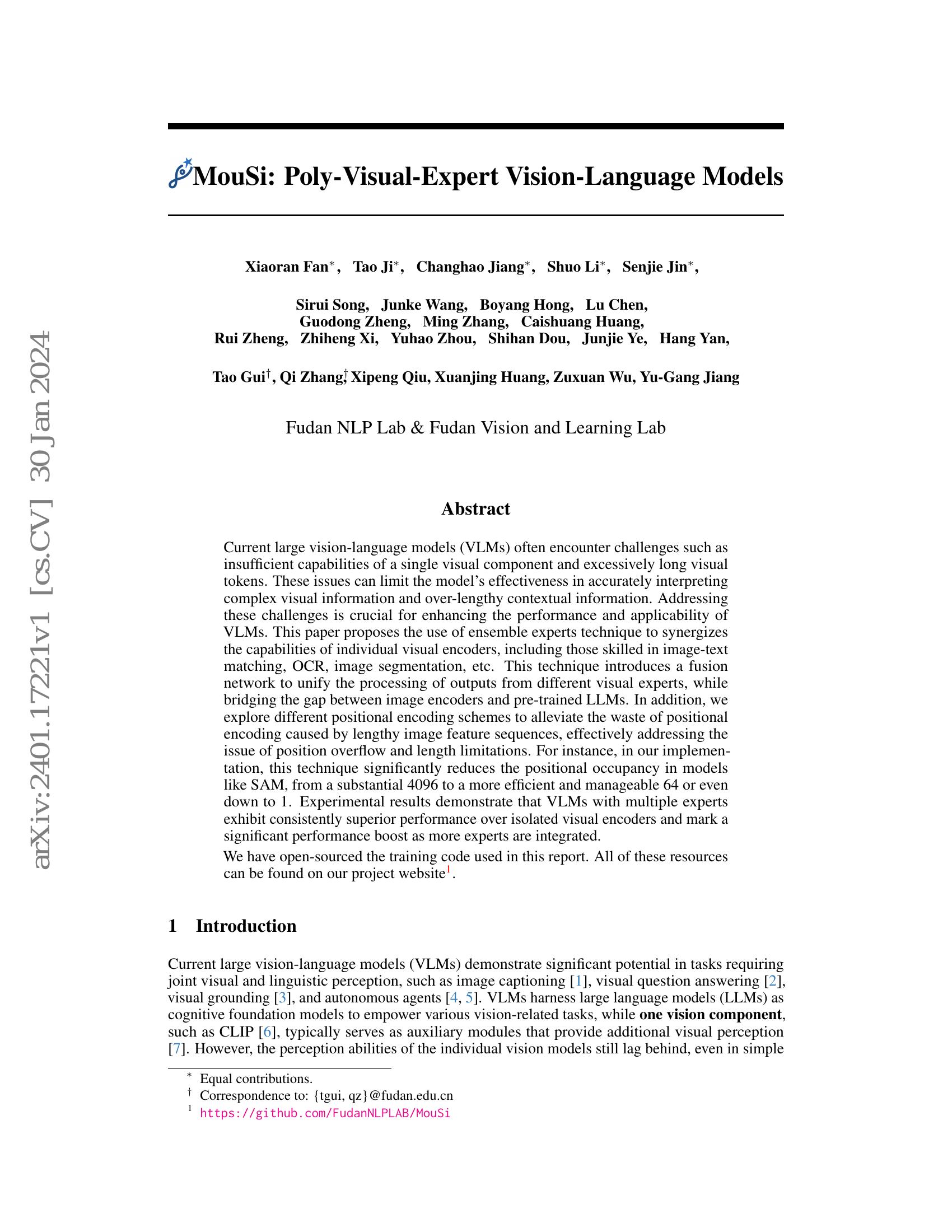 MouSi: Poly-Visual-Expert Vision-Language Models - 智源社区论文