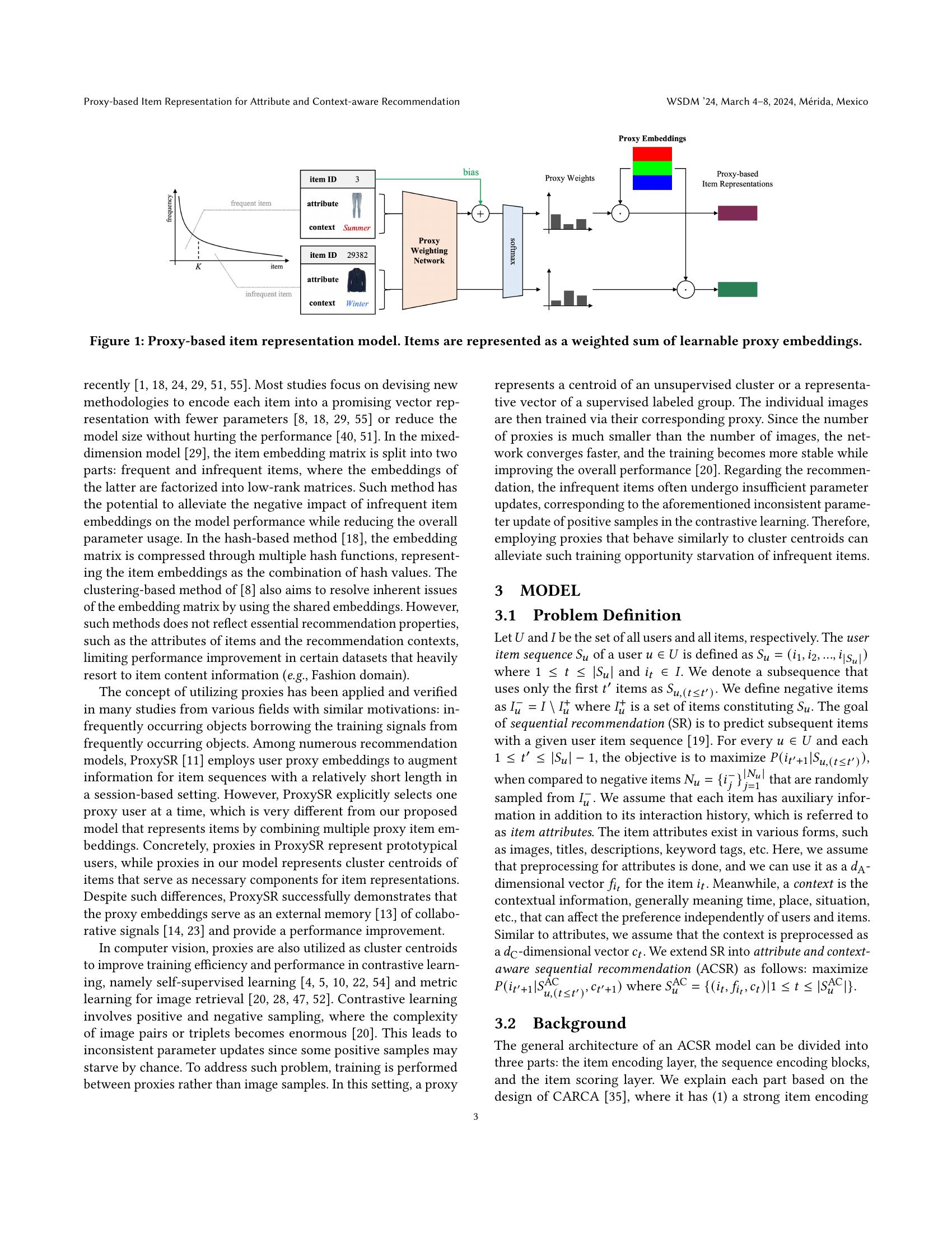 Proxy-based Item Representation for Attribute and Context-aware ...