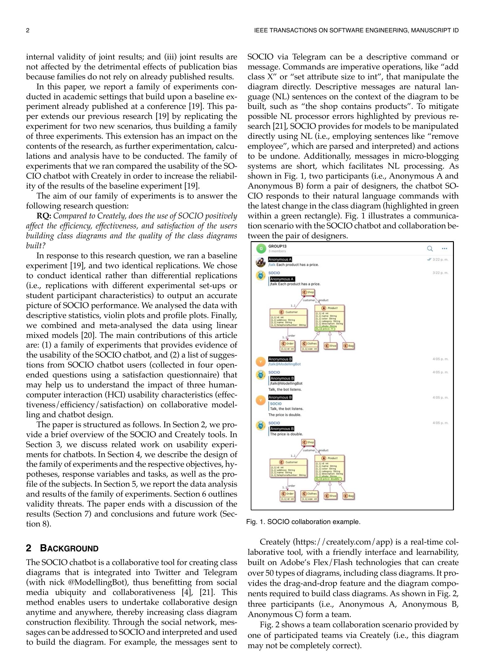 Using the SOCIO Chatbot for UML Modelling: A Family of Experiments - 智源社区论文