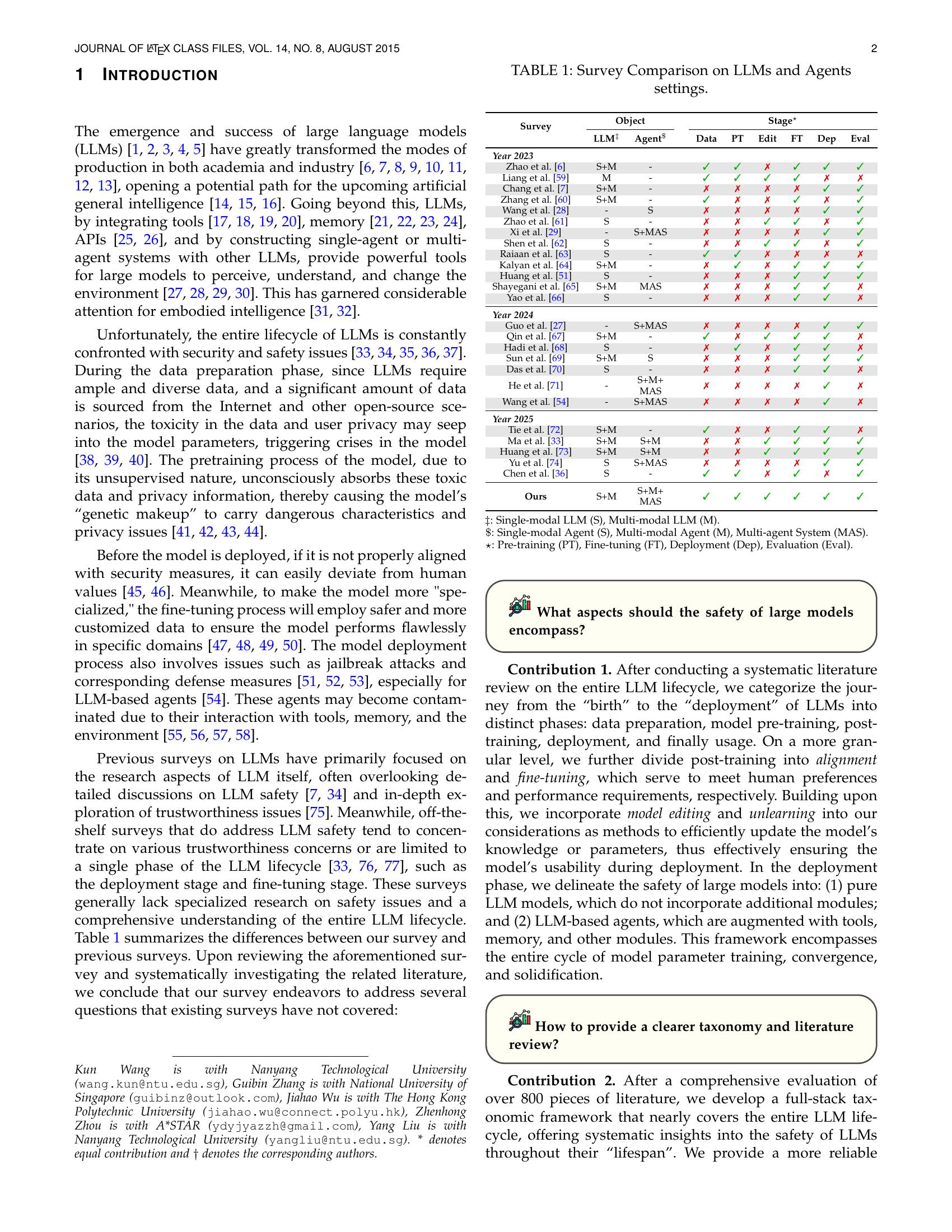 A Comprehensive Survey in LLM(-Agent) Full Stack Safety: Data, Training and Deployment - 智源社区论文