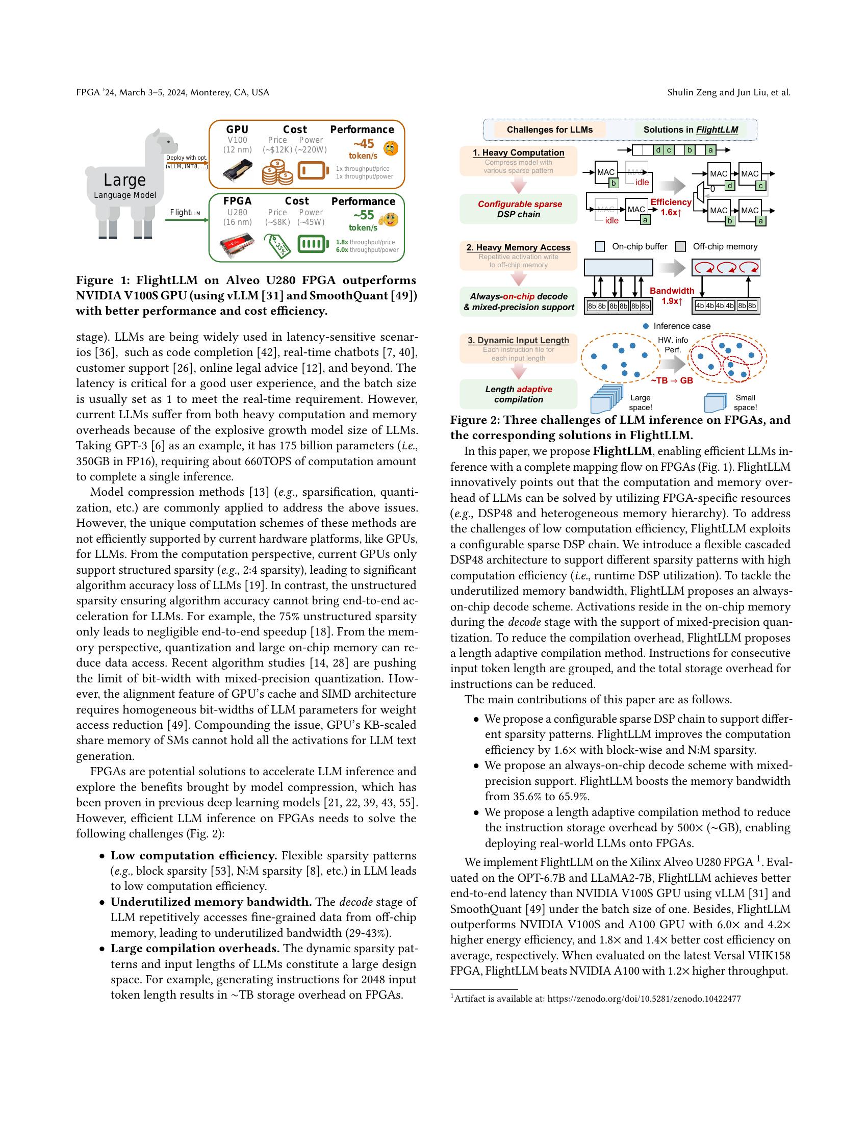 FlightLLM: Efficient Large Language Model Inference with a Complete Mapping Flow on FPGA - 智源社区论文