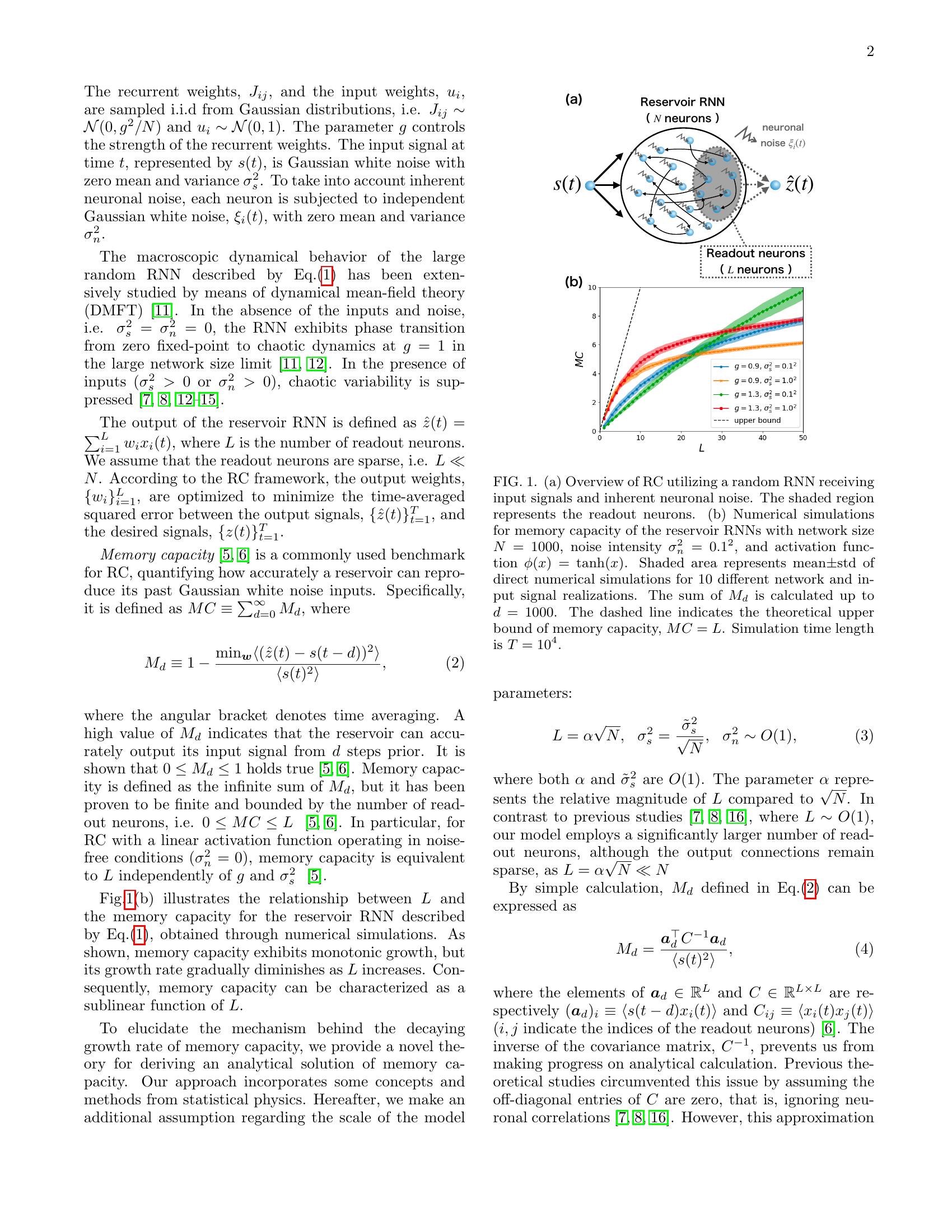 Neuronal correlations shape the scaling behavior of memory capacity and nonlinear computational ...