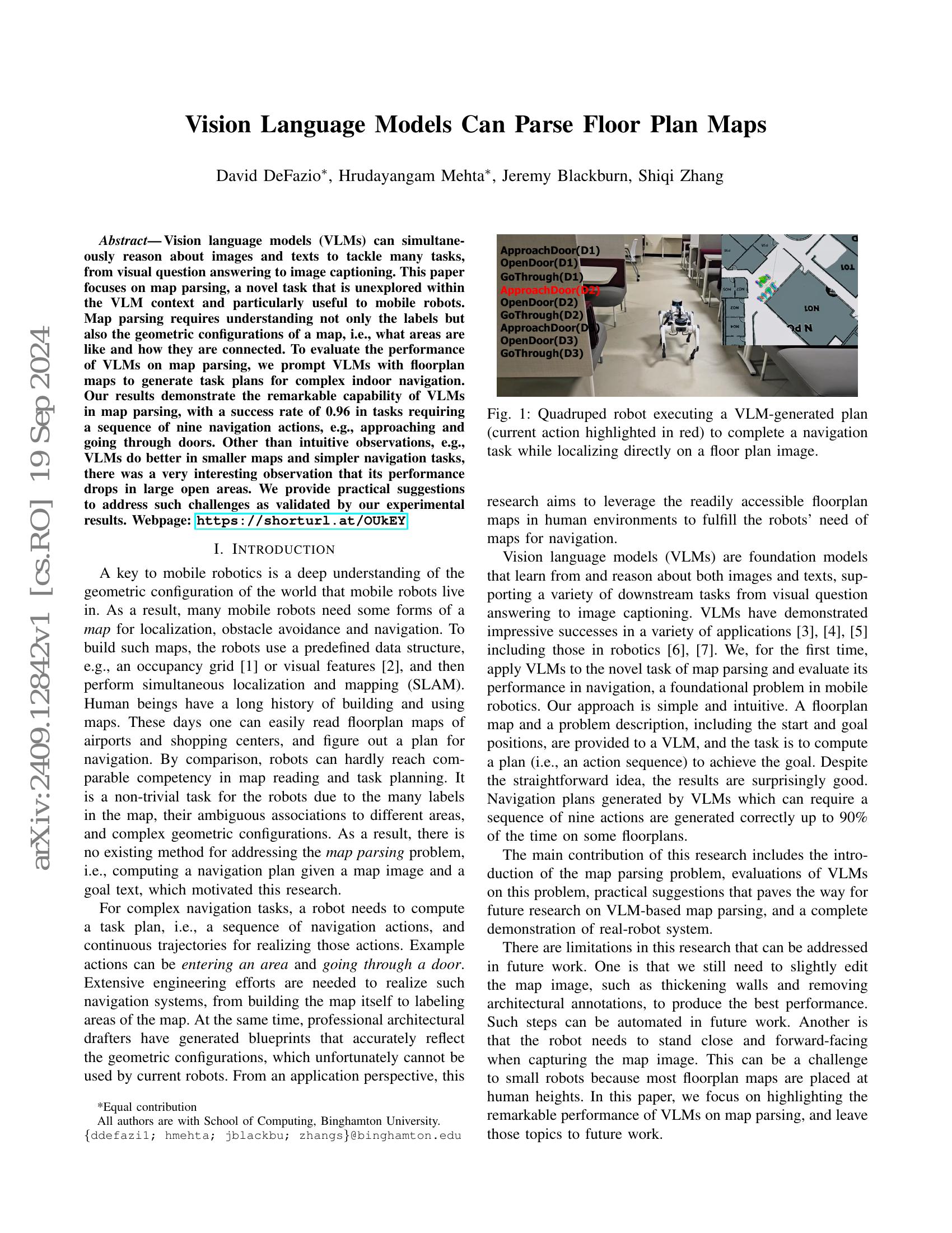 Vision Language Models Can Parse Floor Plan Maps - 智源社区论文