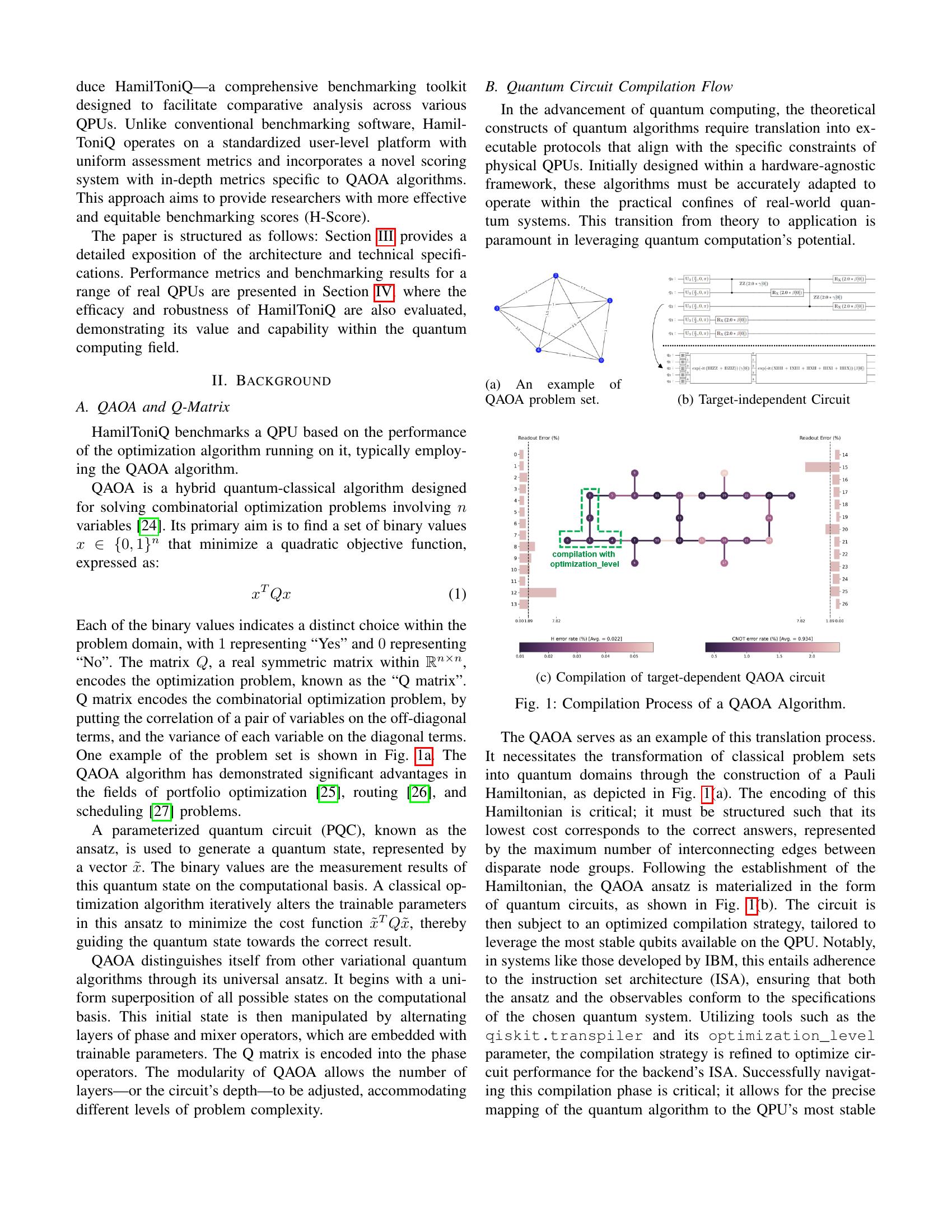 HamilToniQ: An Open-Source Benchmark Toolkit for Quantum Computers - 智源社区论文