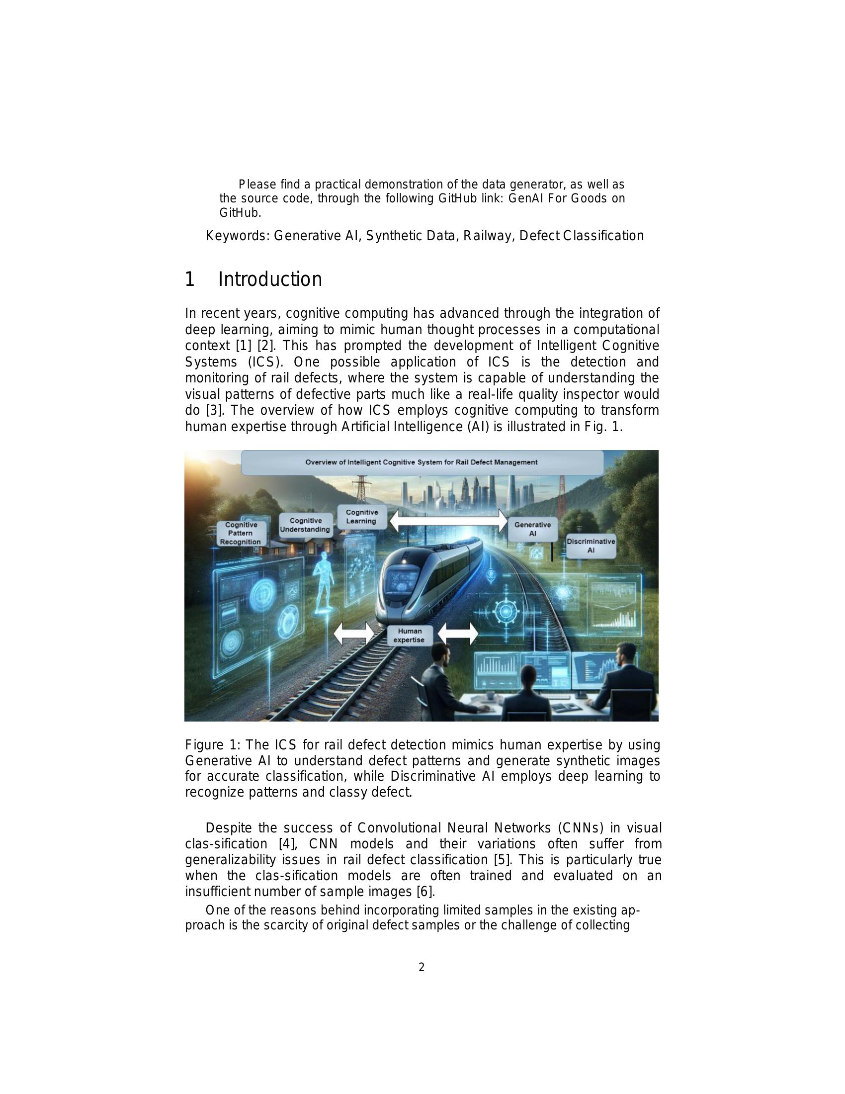 Generative Model-Driven Synthetic Training Image Generation: An Approach to Cognition in Rail ...