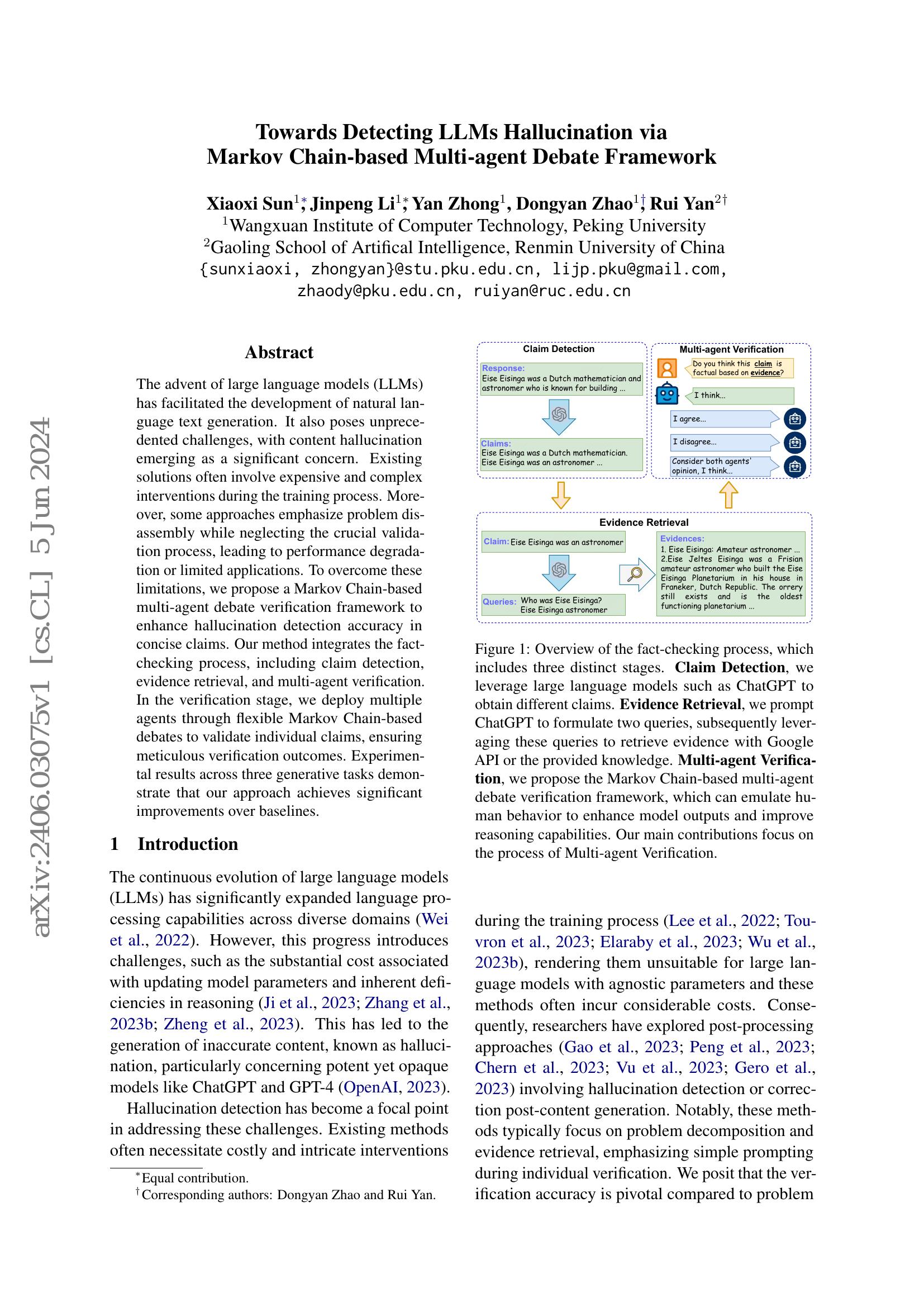 Towards Detecting LLMs Hallucination via Markov Chain-based Multi-agent Debate Framework - 智源社区论文