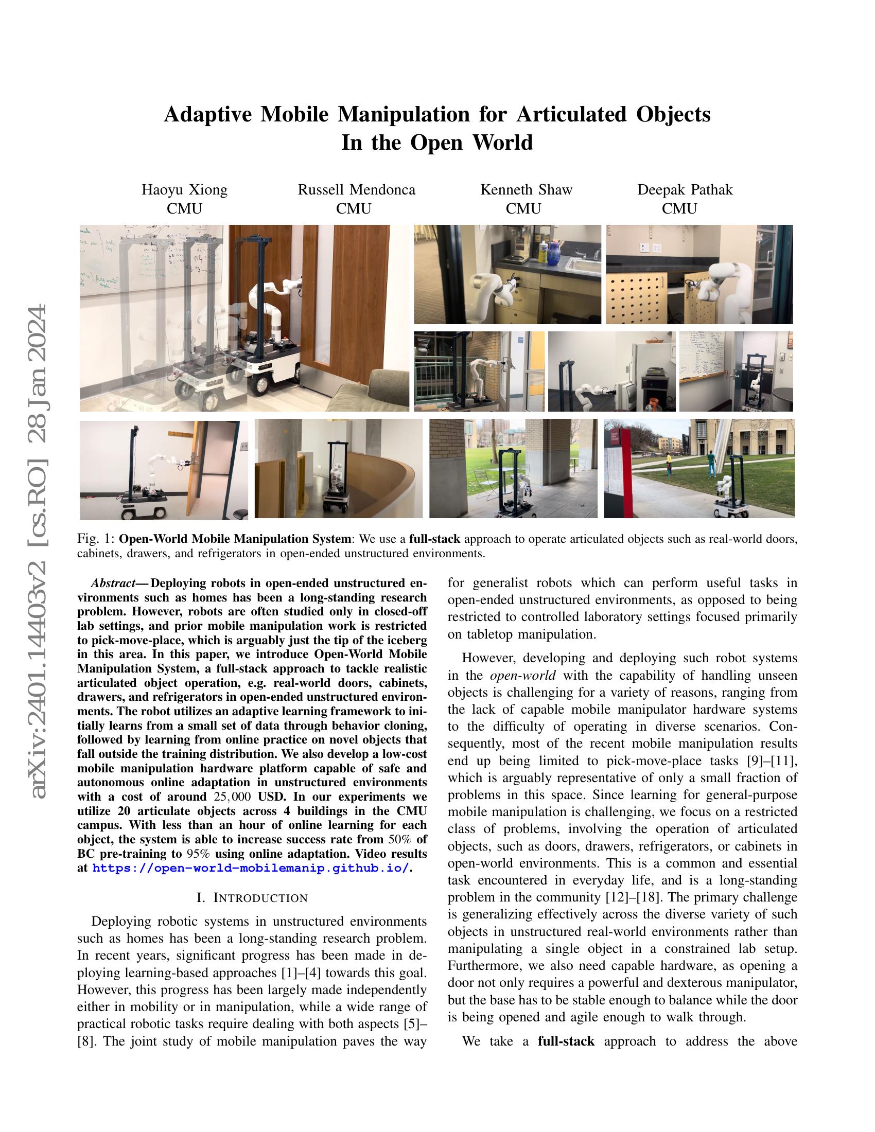 Adaptive Mobile Manipulation for Articulated Objects In the Open World ...