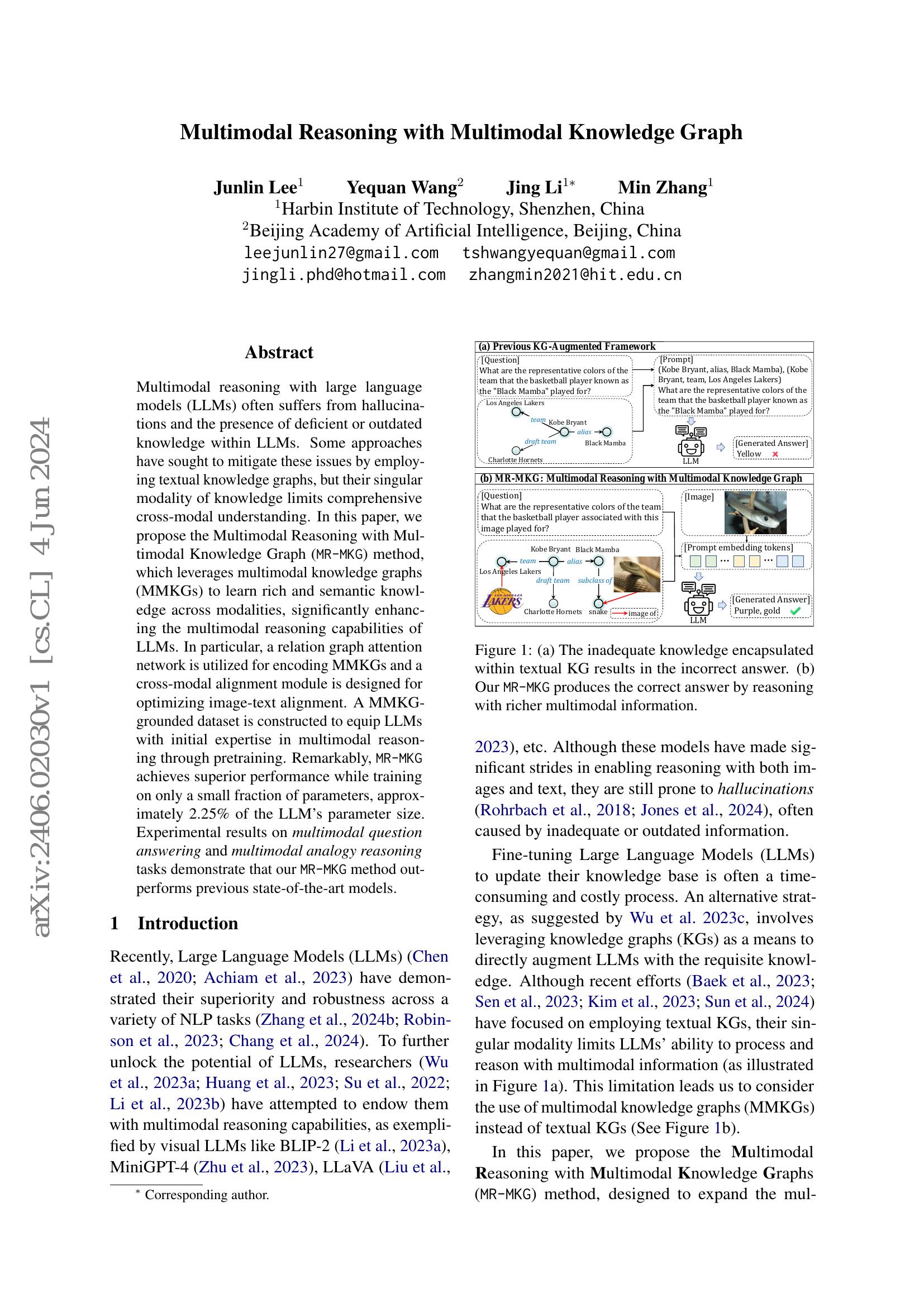 Multimodal Reasoning with Multimodal Knowledge Graph - 智源社区论文
