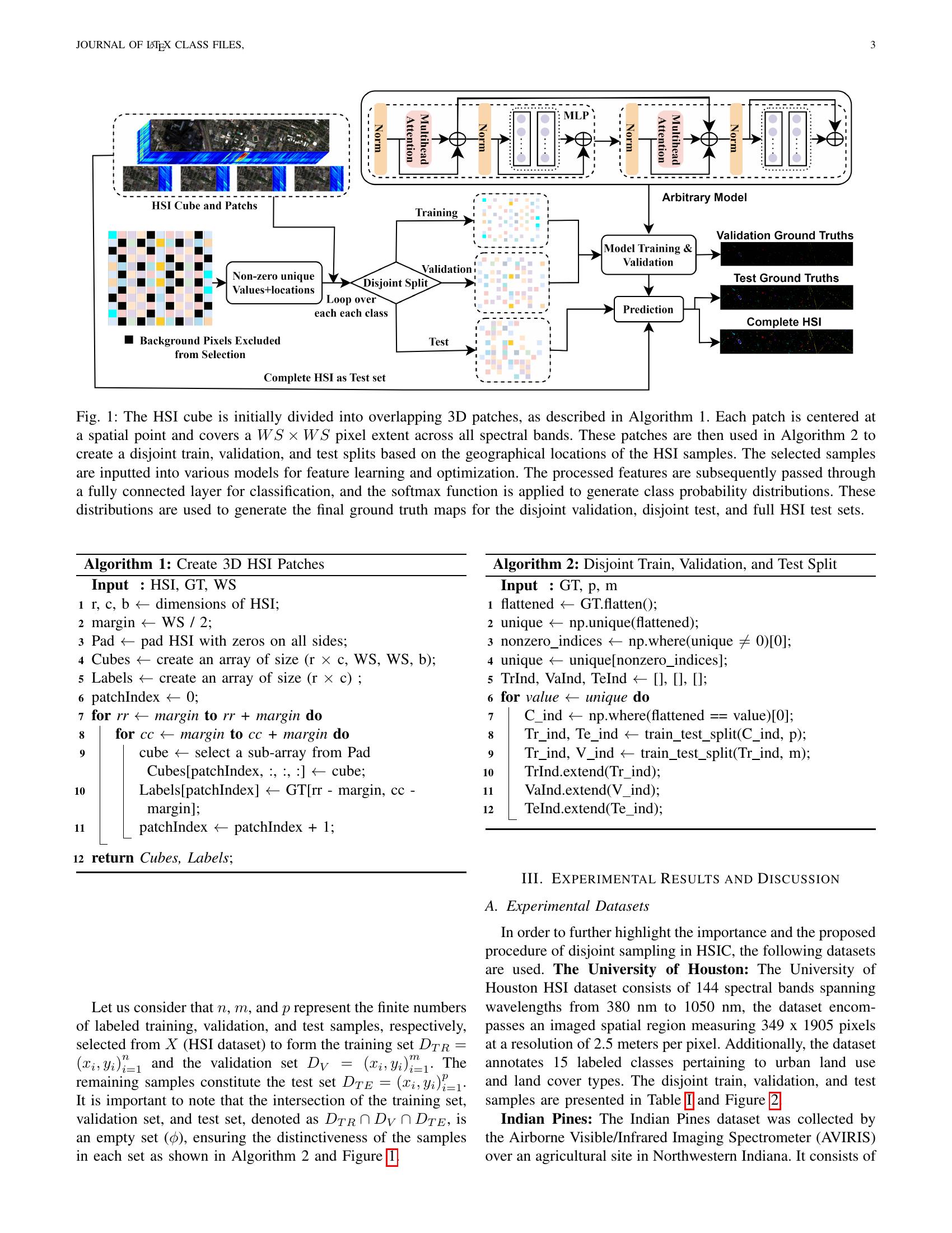 Importance of Disjoint Sampling in Conventional and Transformer Models for Hyperspectral Image ...