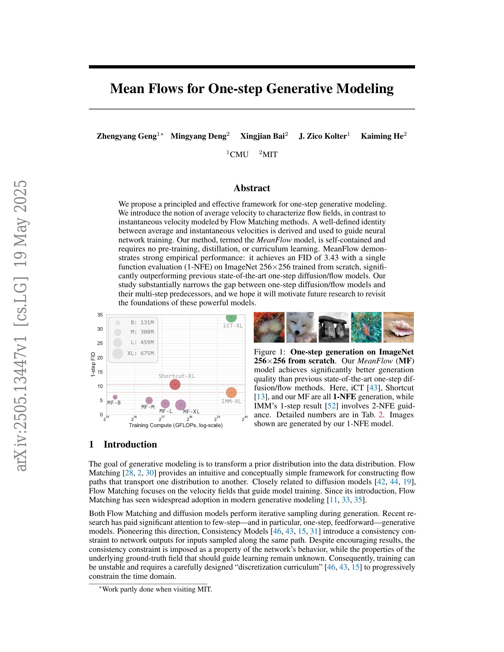 Mean Flows for One-step Generative Modeling - 智源社区论文
