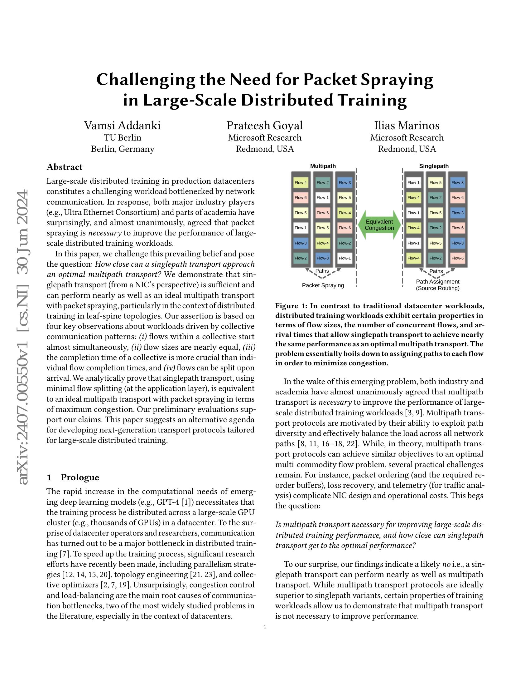 Challenging the Need for Packet Spraying in Large-Scale Distributed ...