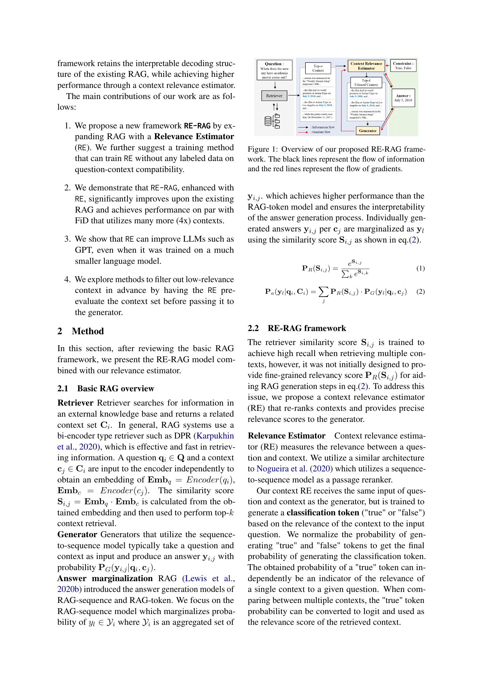RE-RAG: Improving Open-Domain QA Performance and Interpretability with Relevance Estimator in ...