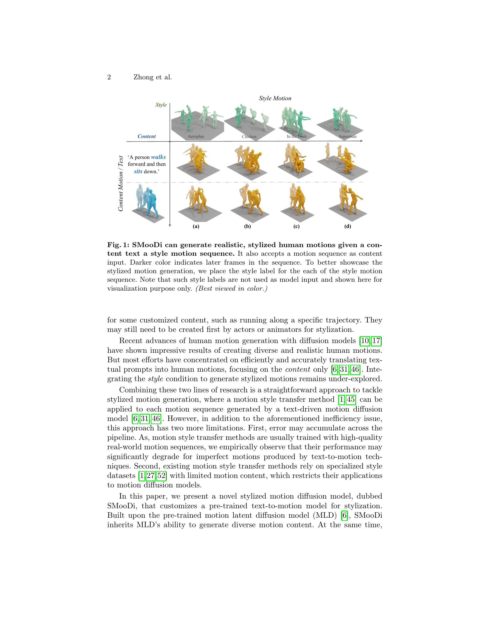 SMooDi: Stylized Motion Diffusion Model - 智源社区论文