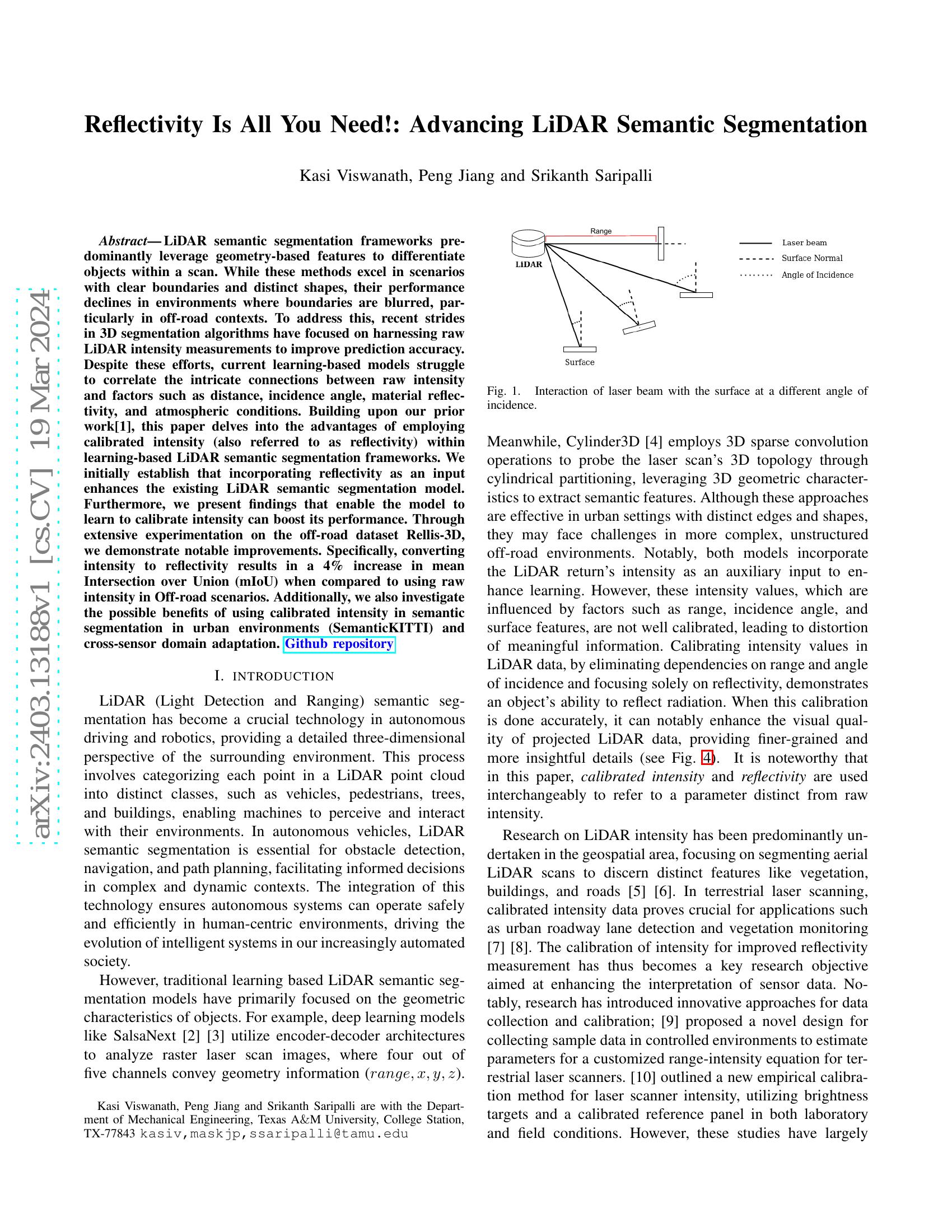 Reflectivity Is All You Need!: Advancing LiDAR Semantic Segmentation ...