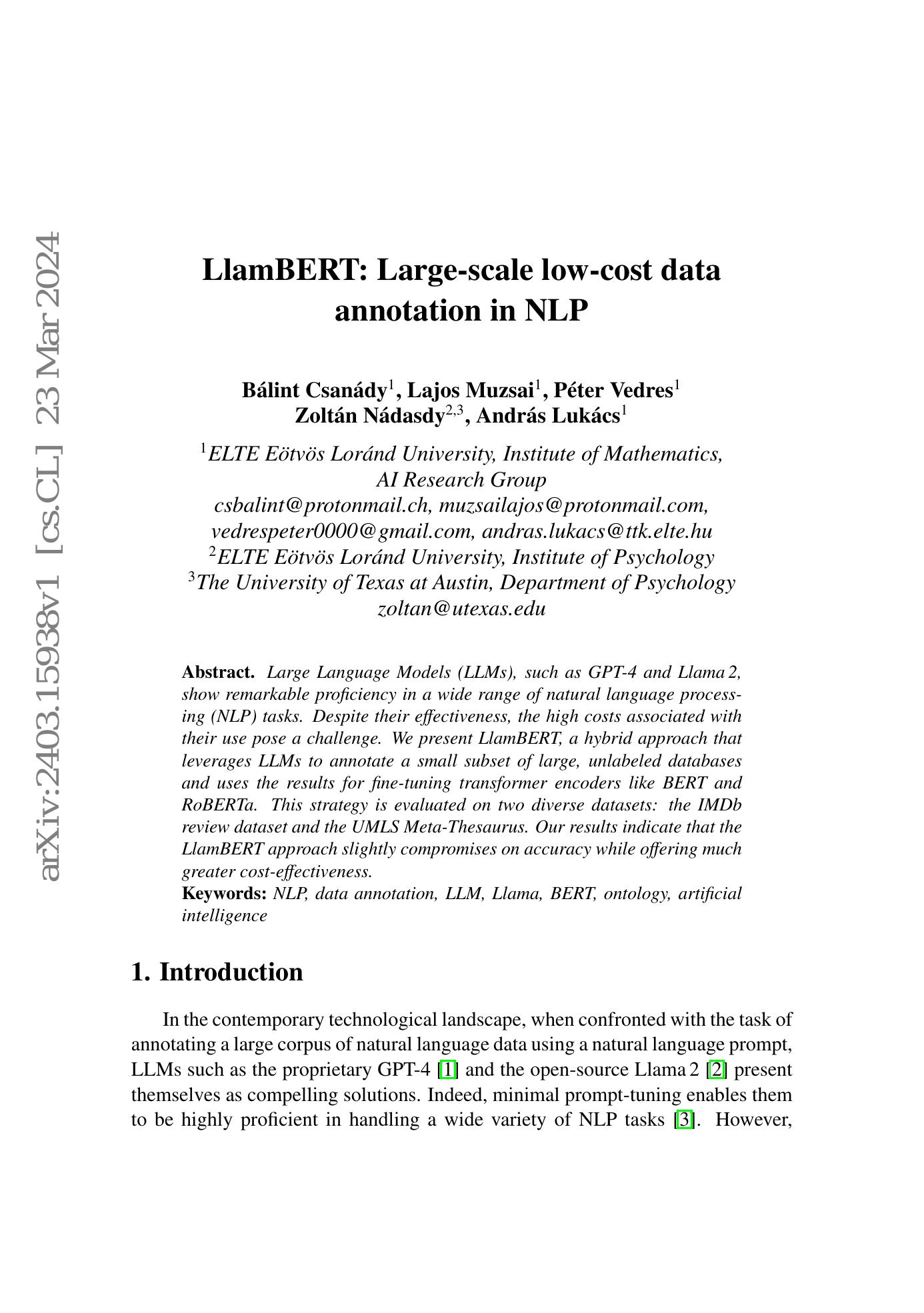 LlamBERT: Large-scale low-cost data annotation in NLP - 智源社区论文
