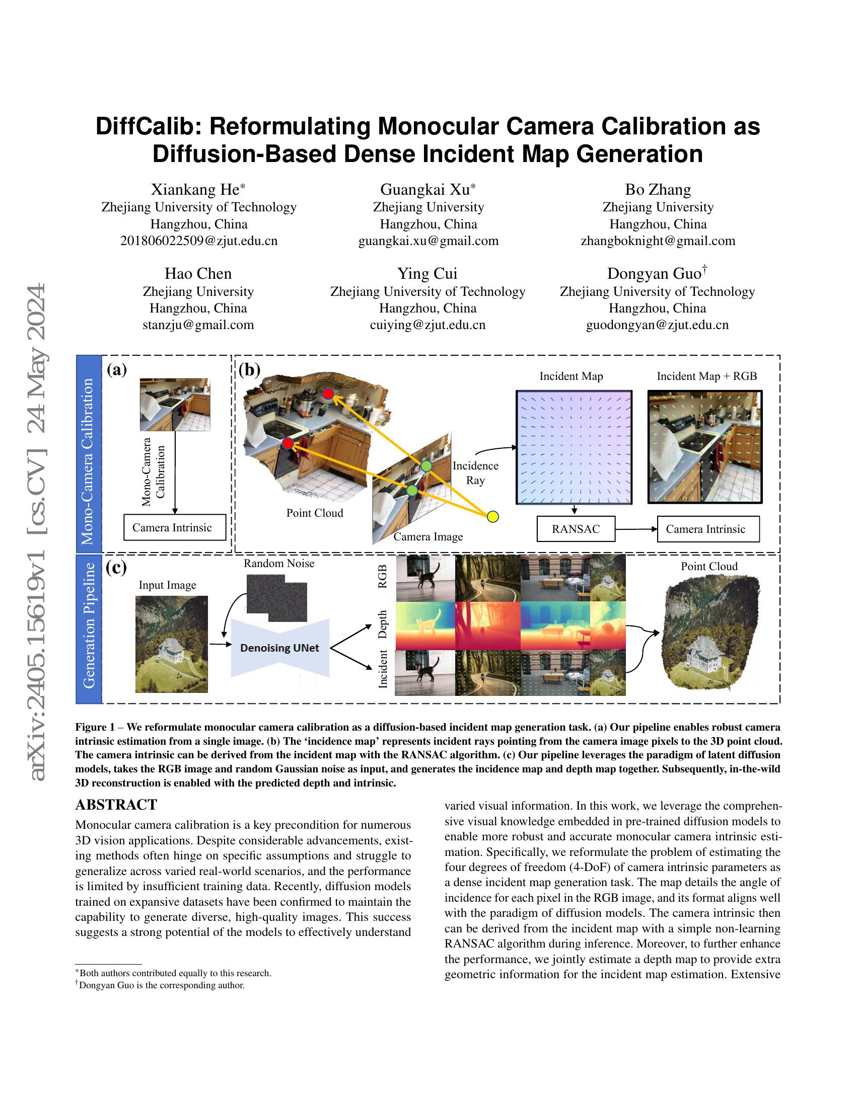 DiffCalib: Reformulating Monocular Camera Calibration as Diffusion ...