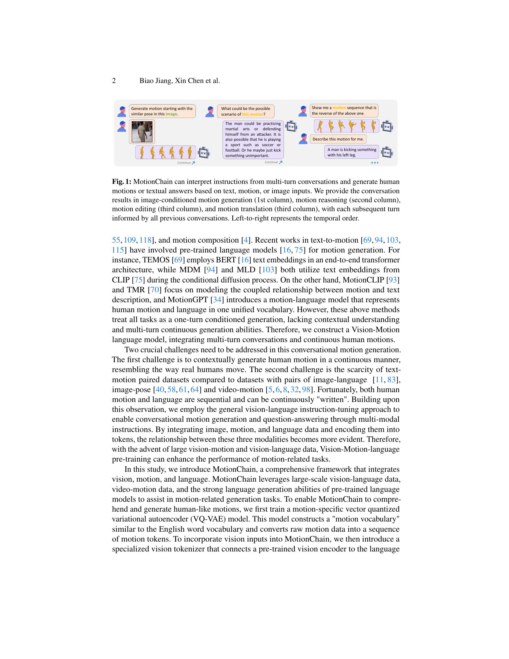 MotionChain: Conversational Motion Controllers via Multimodal Prompts - 智源社区论文