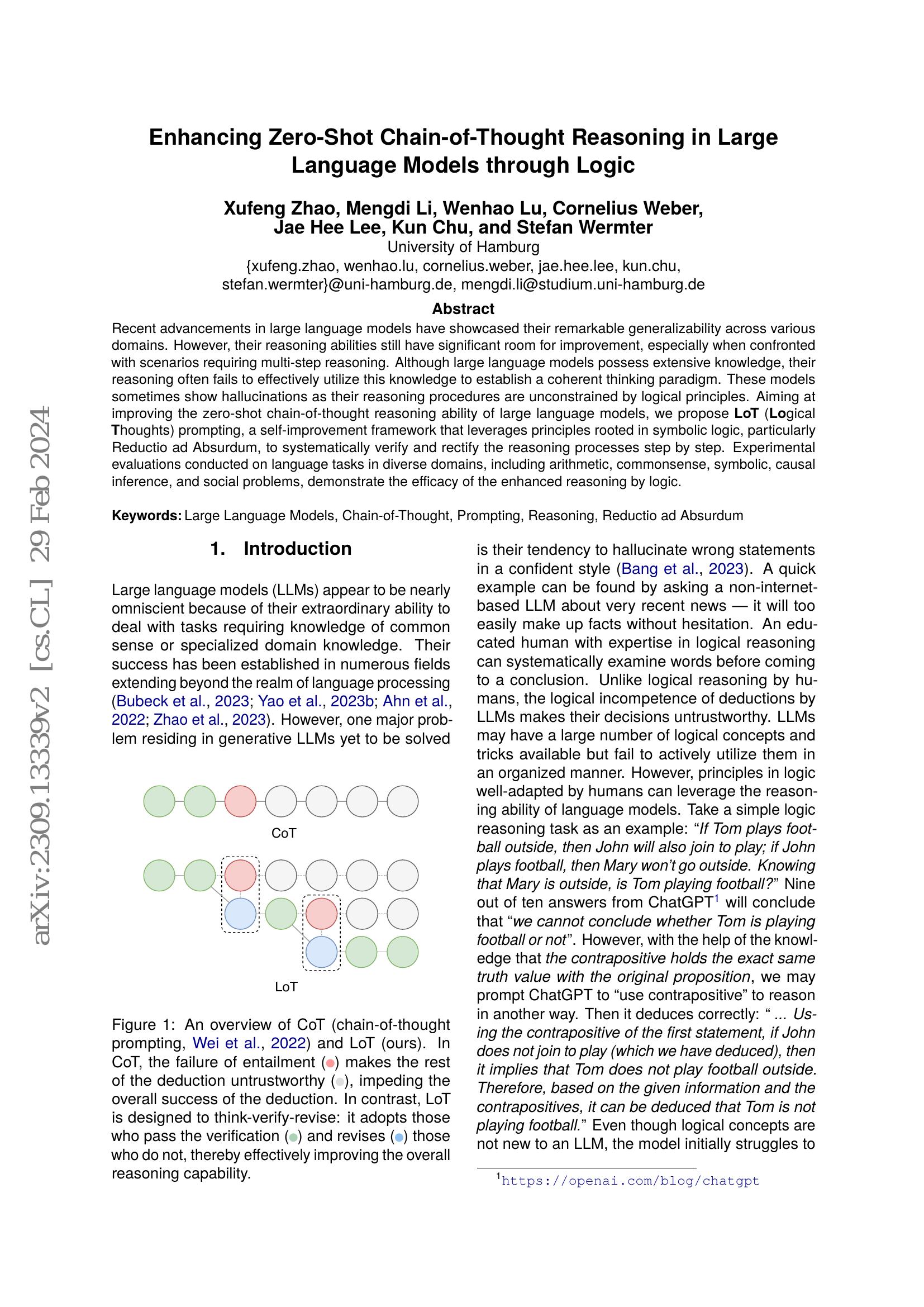 Enhancing Zero-Shot Chain-of-Thought Reasoning in Large Language Models through Logic - 智源社区论文