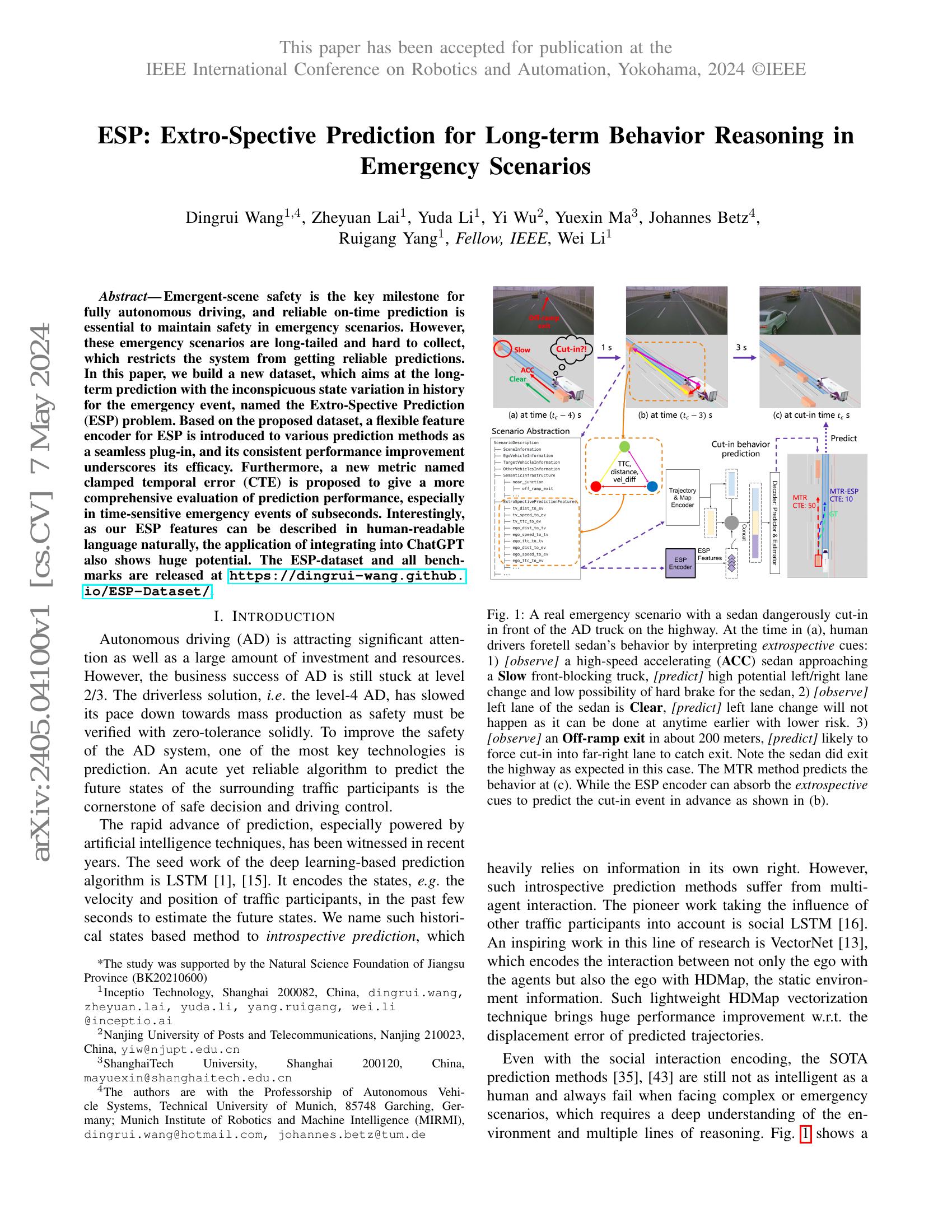 ESP: Extro-Spective Prediction for Long-term Behavior Reasoning in ...