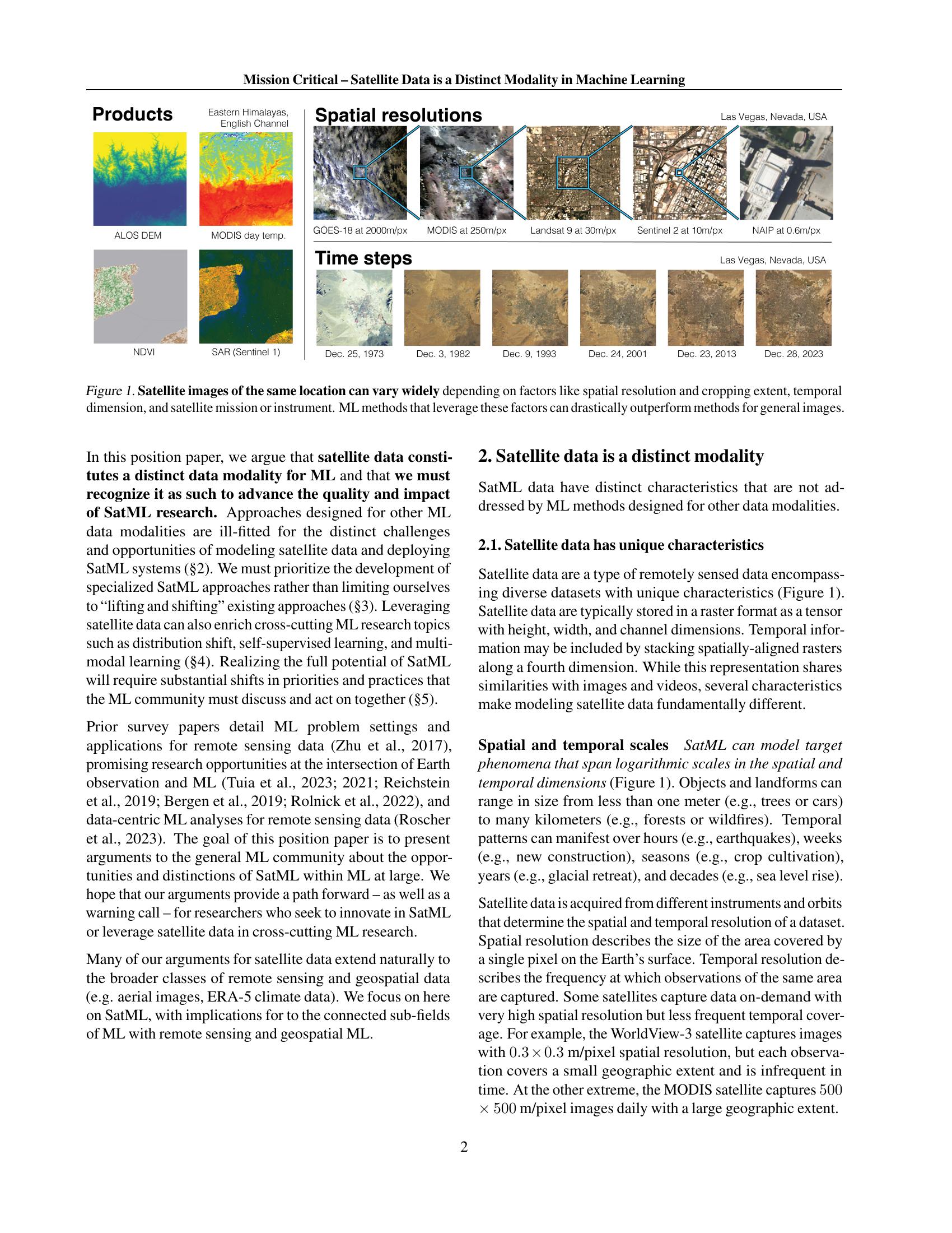 Mission Critical -- Satellite Data is a Distinct Modality in Machine ...