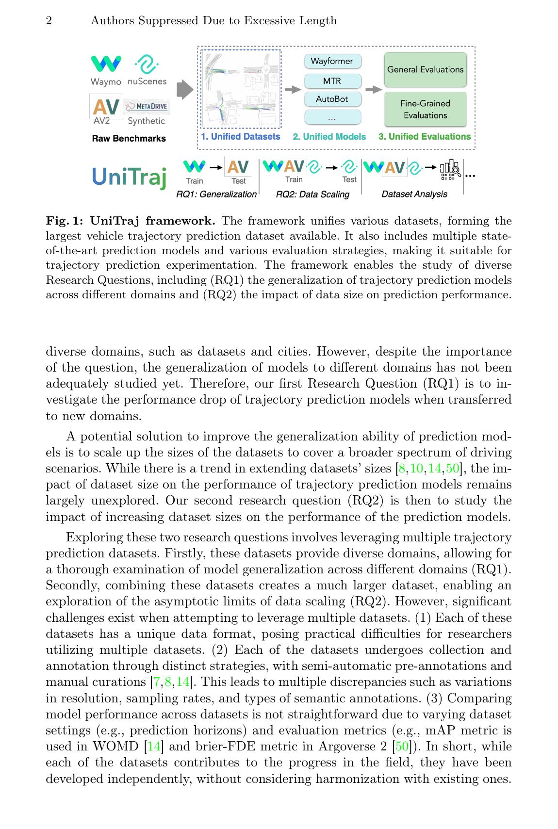 UniTraj: A Unified Framework for Scalable Vehicle Trajectory Prediction - 智源社区论文