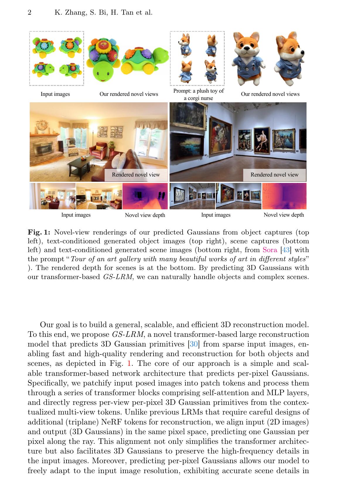 GS-LRM: Large Reconstruction Model for 3D Gaussian Splatting - 智源社区论文
