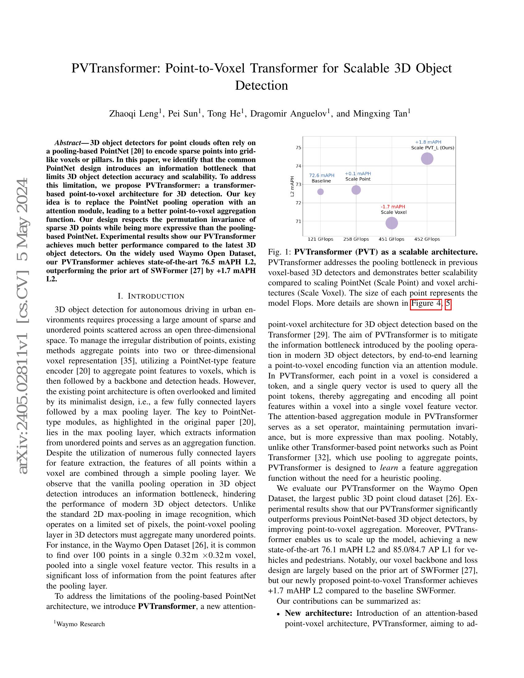 PVTransformer: Point-to-Voxel Transformer for Scalable 3D Object Detection - 智源社区论文
