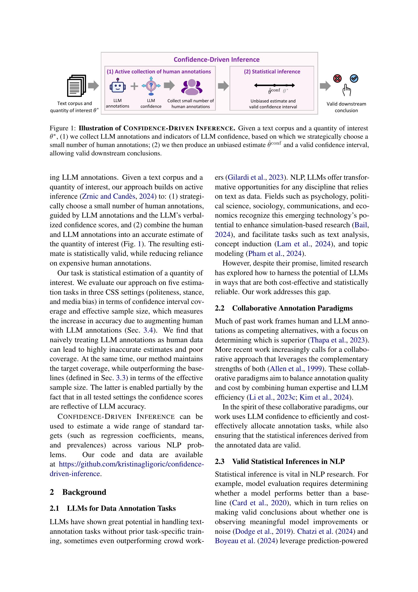Can Unconfident LLM Annotations Be Used for Confident Conclusions? - 智源社区论文