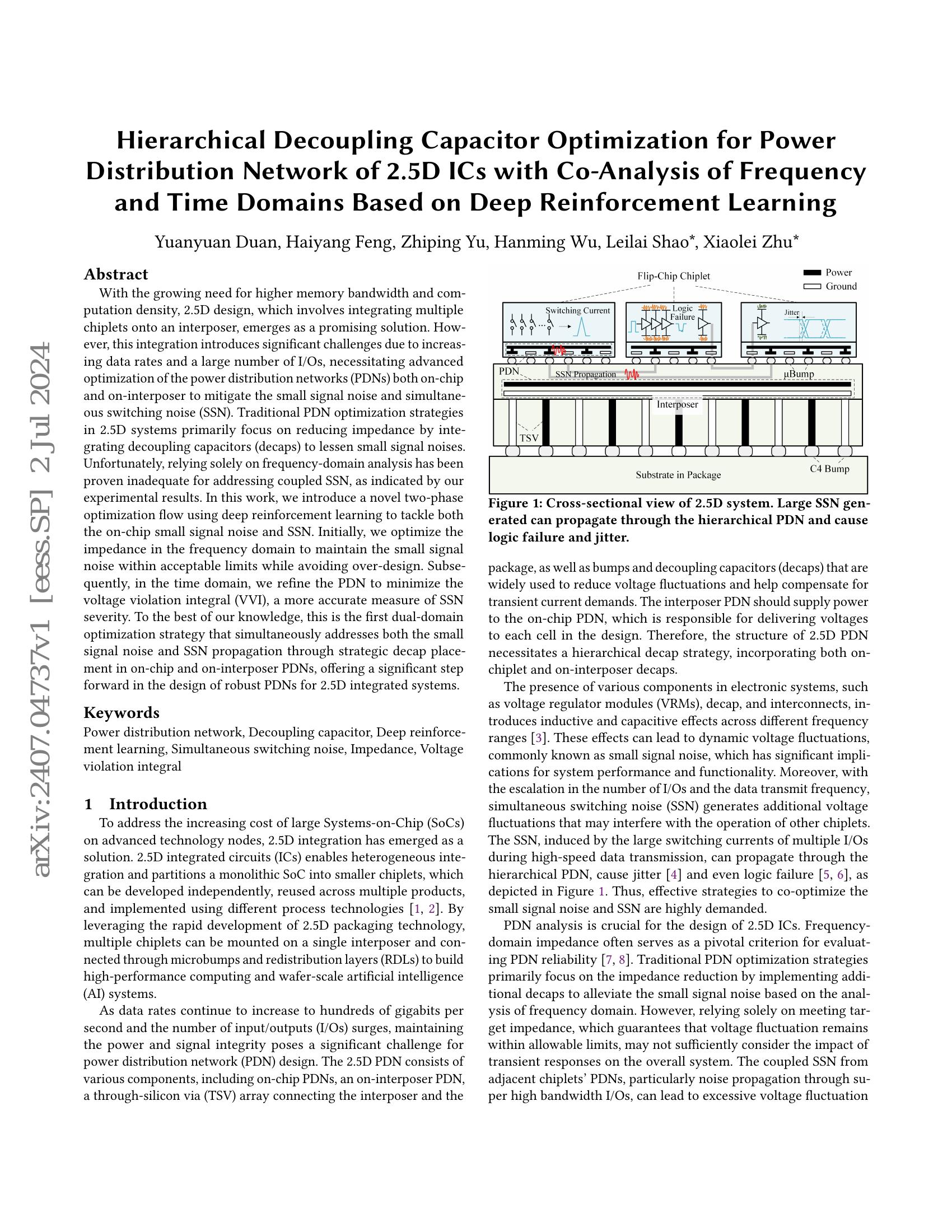 Hierarchical Decoupling Capacitor Optimization for Power Distribution Network of 2.5D ICs with ...