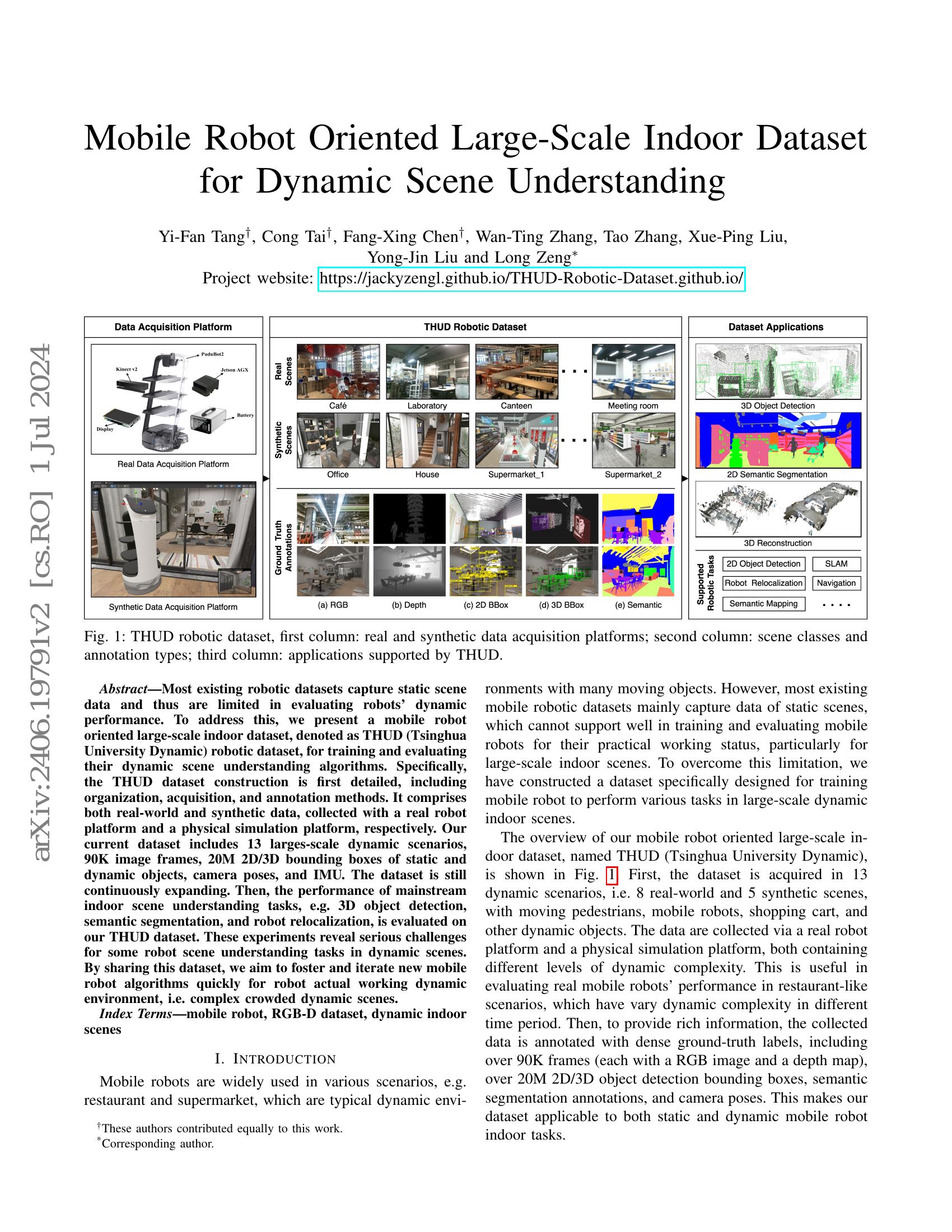 Mobile Robot Oriented Large-Scale Indoor Dataset for Dynamic Scene ...