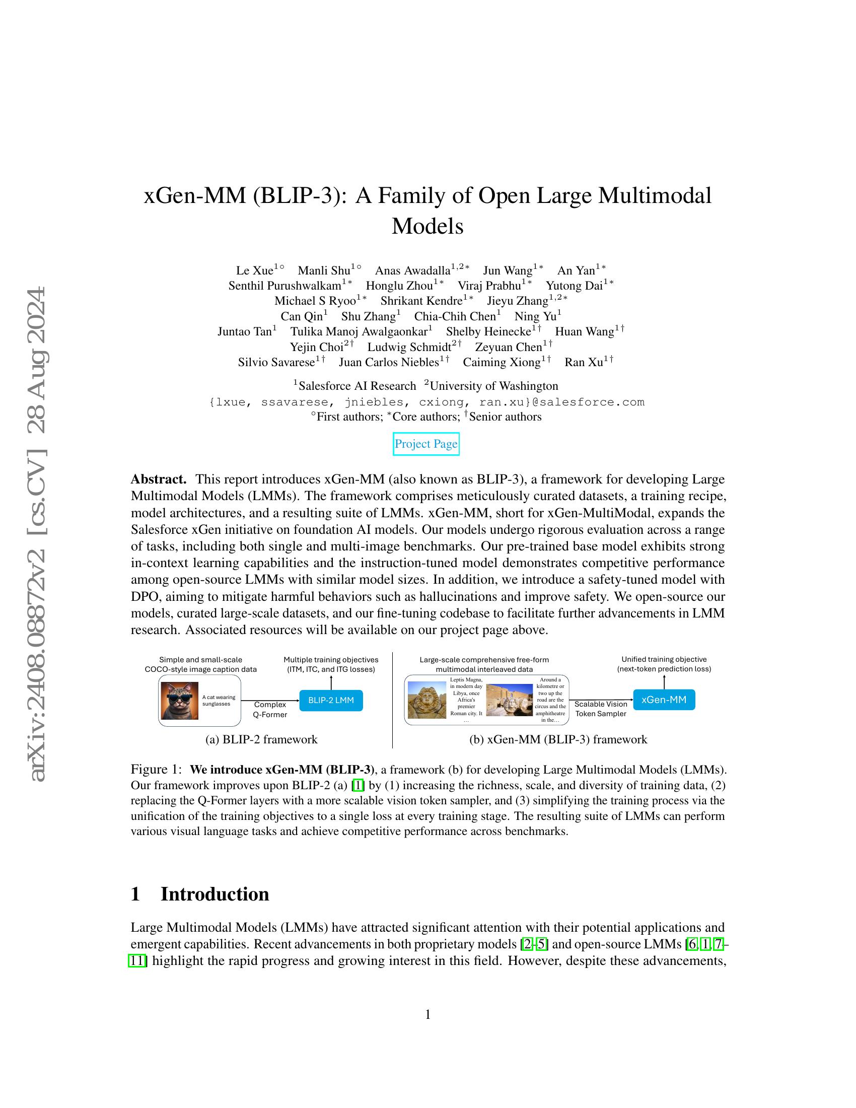 xGen-MM (BLIP-3): A Family of Open Large Multimodal Models - 智源社区论文