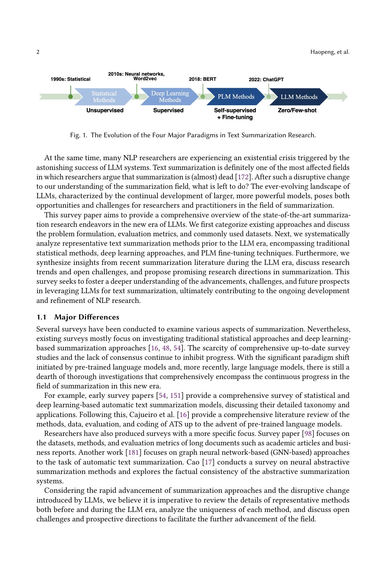 A Systematic Survey of Text Summarization: From Statistical Methods to Large Language Models - 智 ...