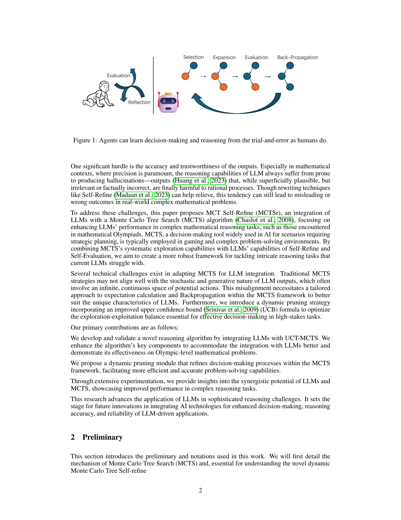 Accessing GPT-4 level Mathematical Olympiad Solutions via Monte Carlo Tree Self-refine with ...
