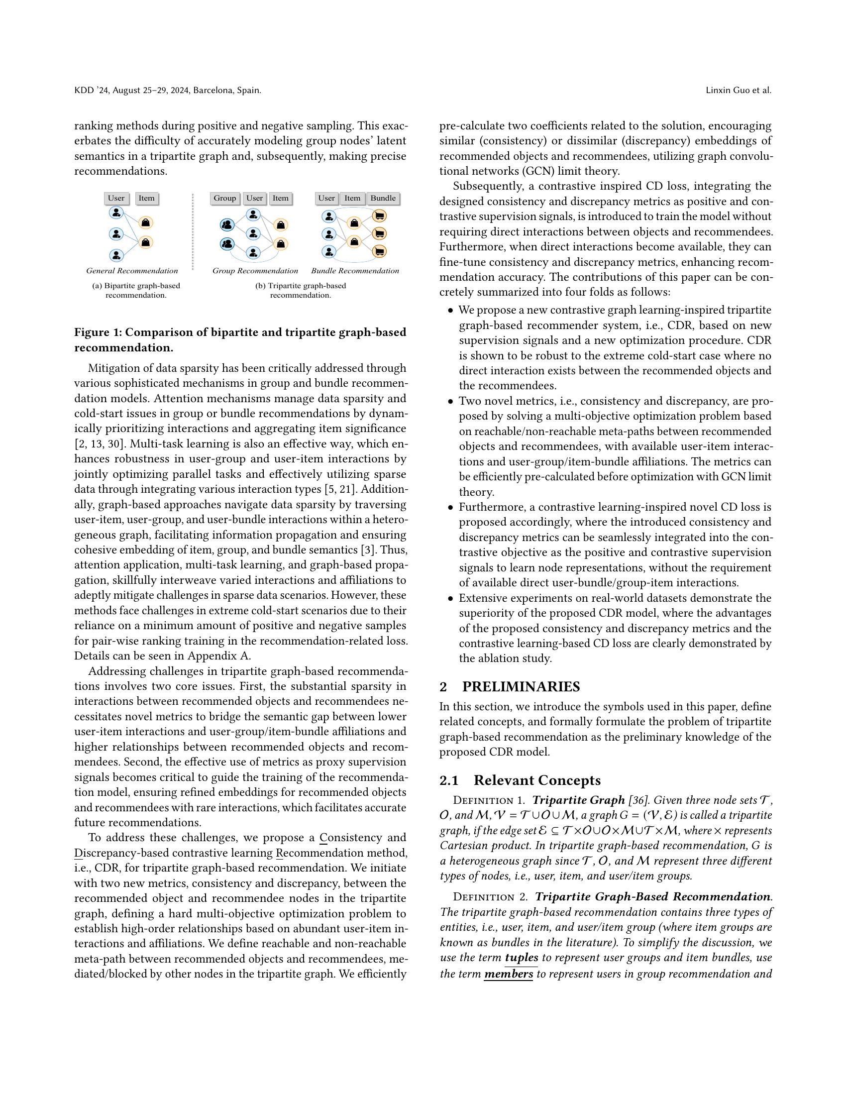 Consistency and Discrepancy-Based Contrastive Tripartite Graph Learning ...