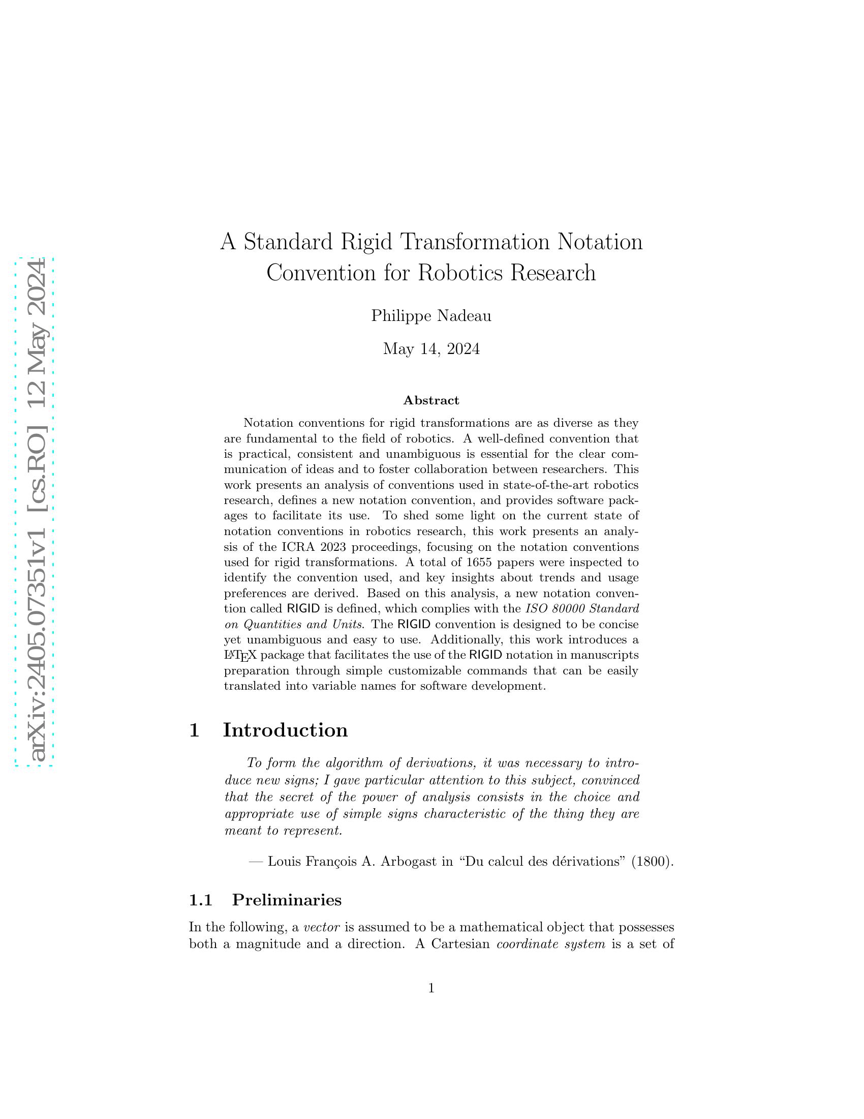 A Standard Rigid Transformation Notation Convention for Robotics ...