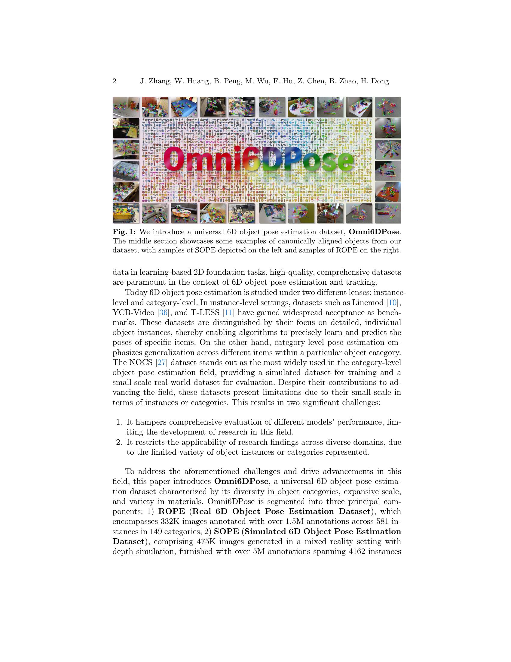 Omni6DPose: A Benchmark and Model for Universal 6D Object Pose Estimation and Tracking - 智源社区论文