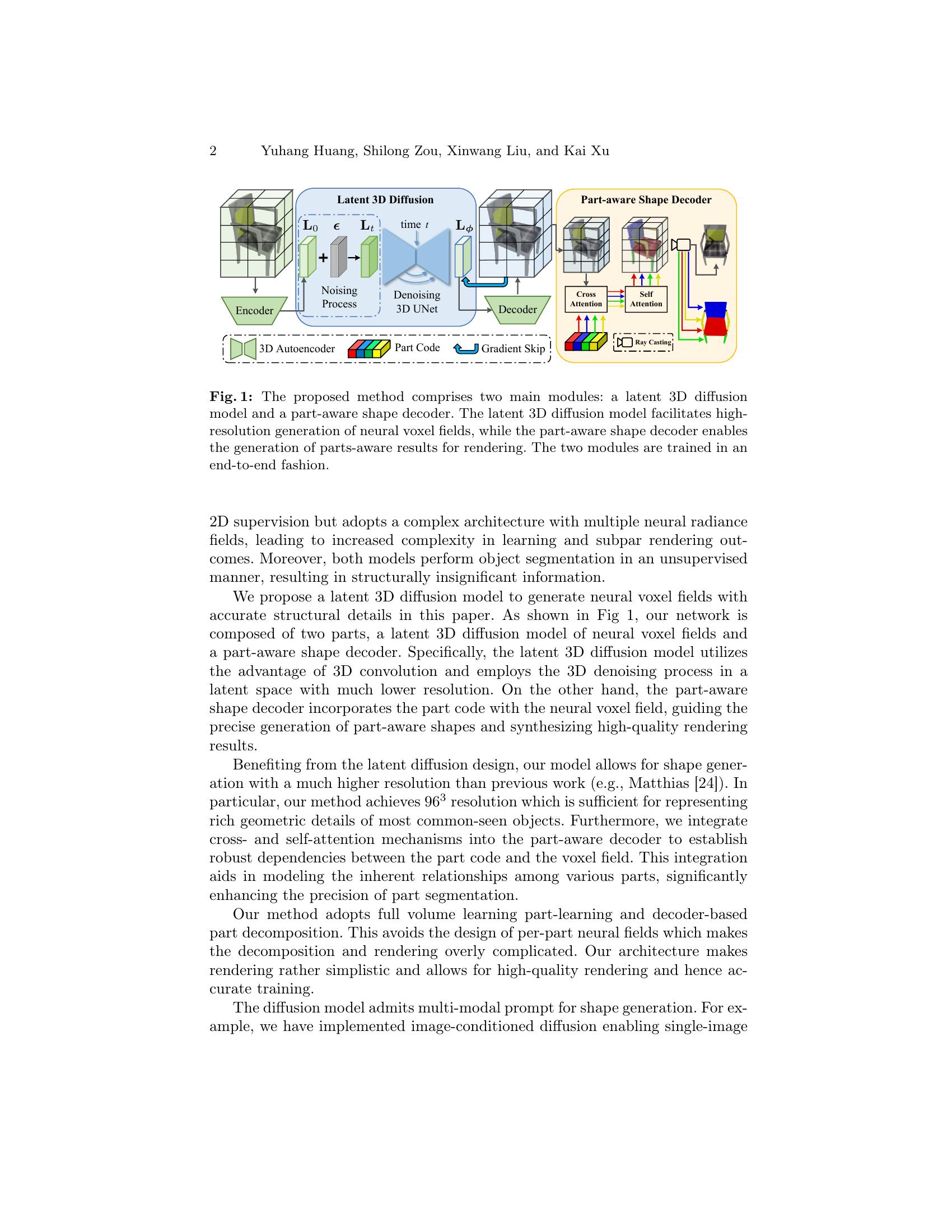 Part-aware Shape Generation with Latent 3D Diffusion of Neural Voxel Fields - 智源社区论文