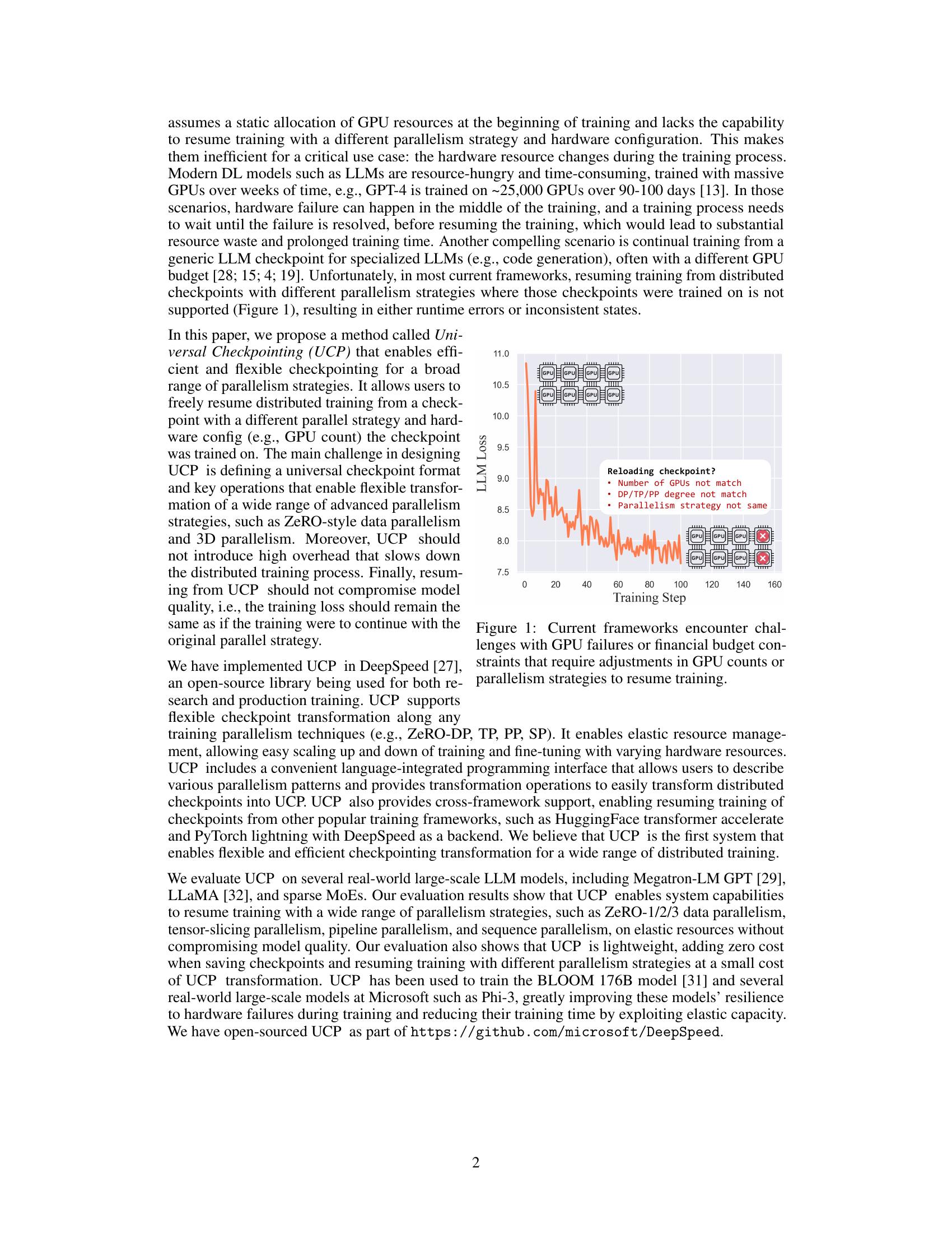 Universal Checkpointing: Efficient and Flexible Checkpointing for Large Scale Distributed ...