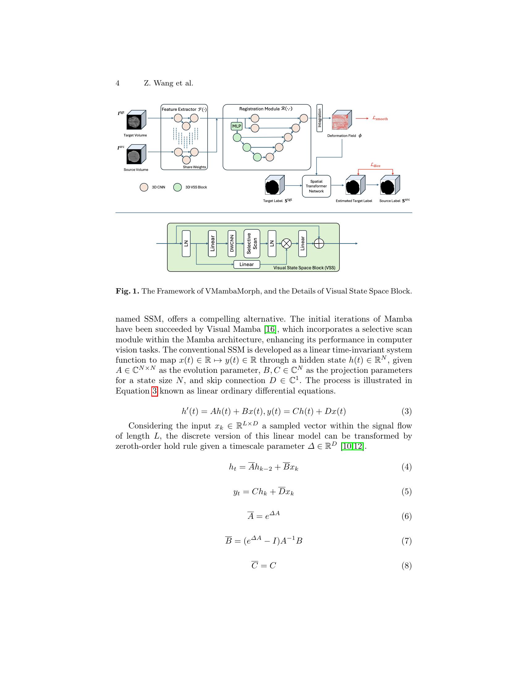 VMambaMorph: a Visual Mamba-based Framework with Cross-Scan Module for Deformable 3D Image ...