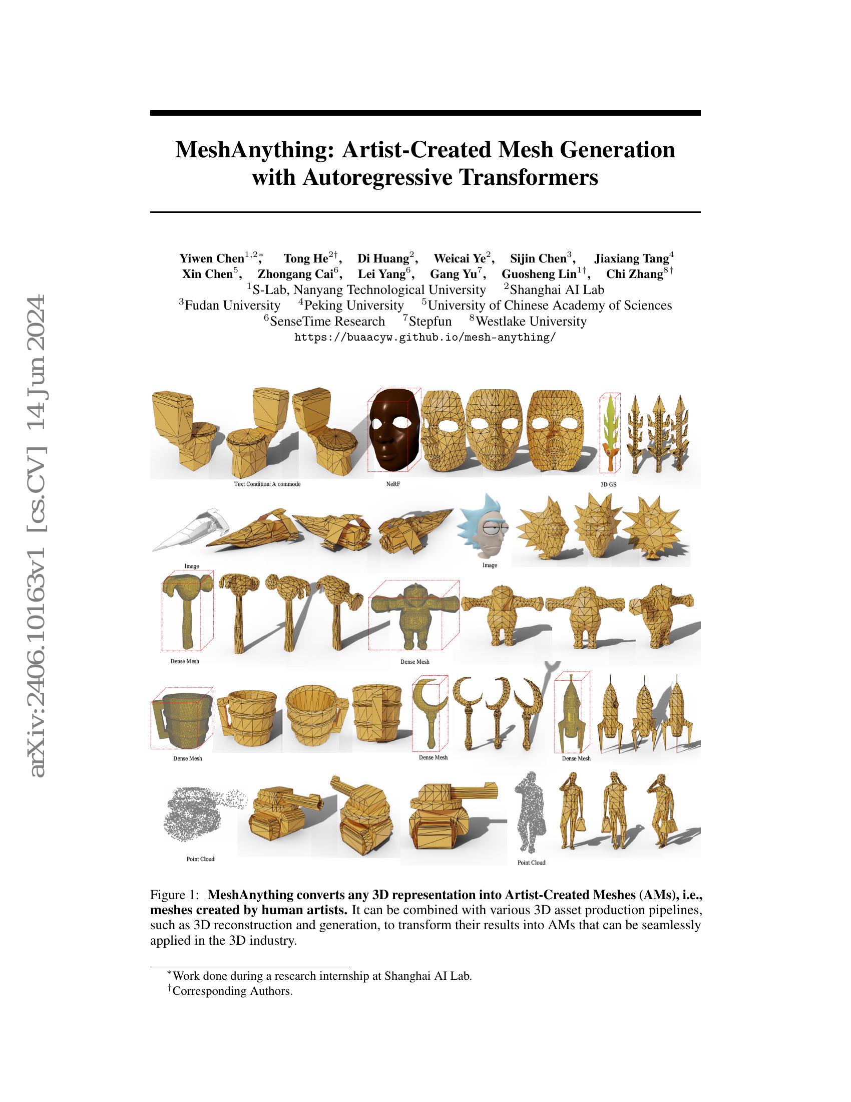 MeshAnything: Artist-Created Mesh Generation with Autoregressive ...