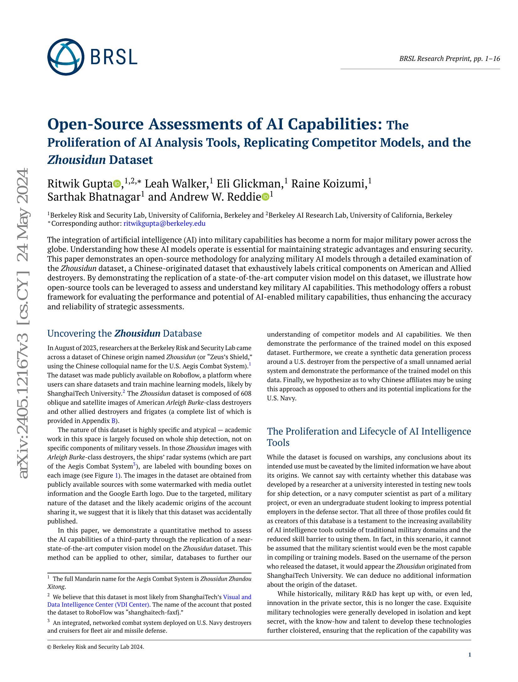 Open-Source Assessments of AI Capabilities: The Proliferation of AI Analysis Tools, Replicating ...