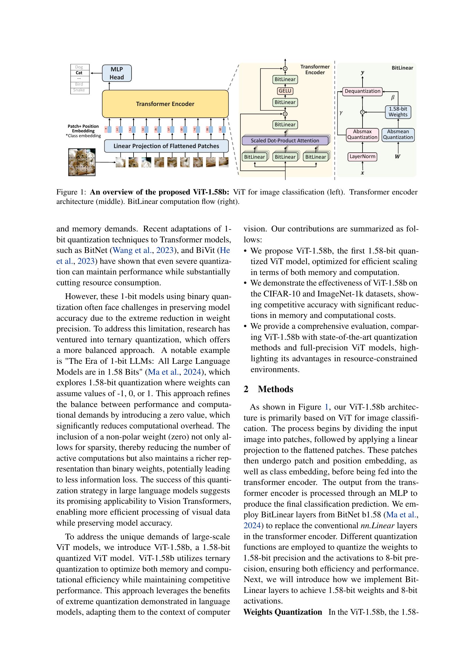ViT-1.58b: Mobile Vision Transformers in the 1-bit Era - 智源社区论文
