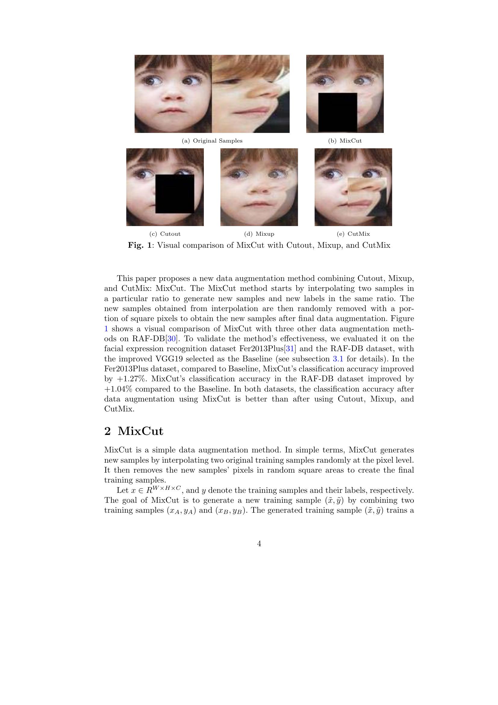 MixCut:A Data Augmentation Method for Facial Expression Recognition - 智源社区论文