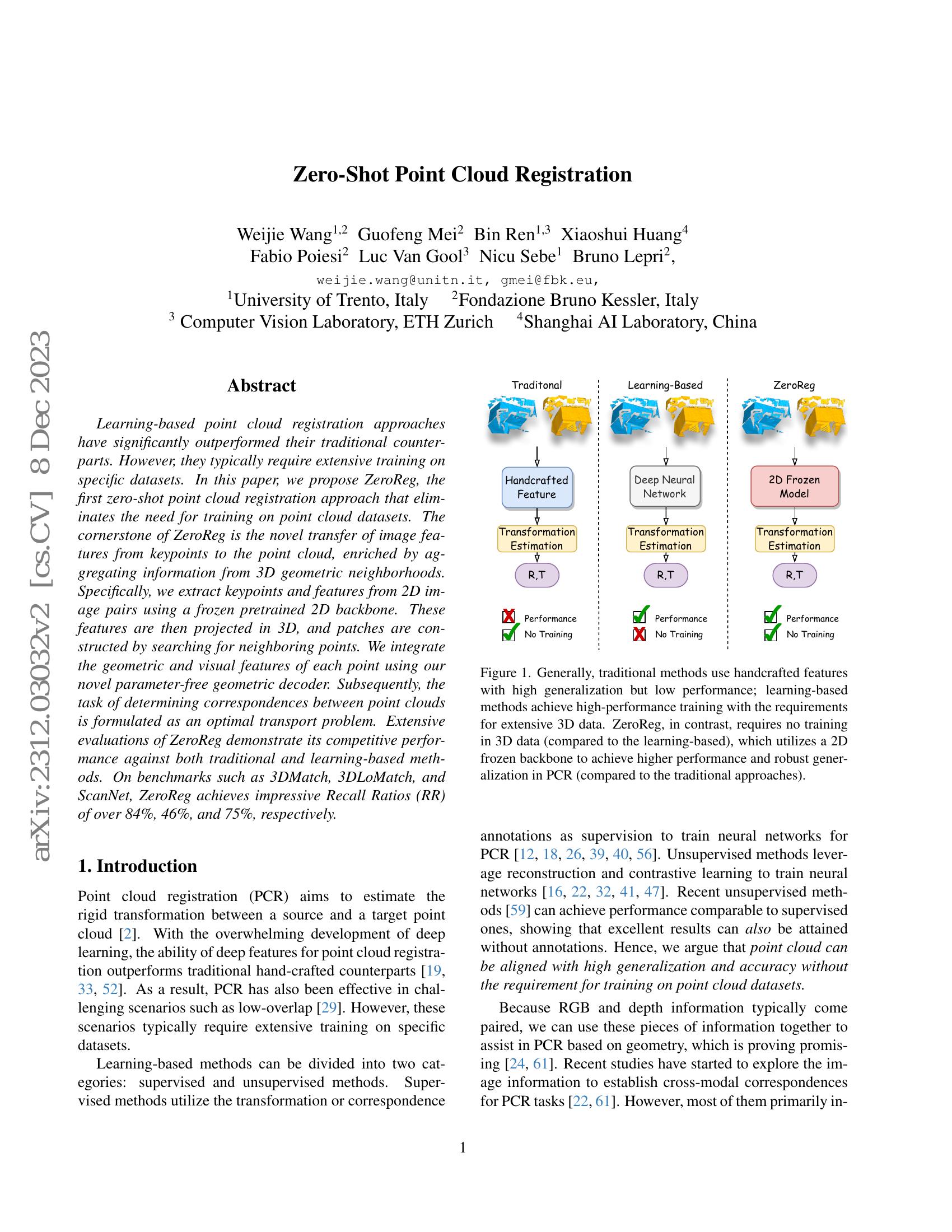 Zero-Shot Point Cloud Registration - 智源社区论文