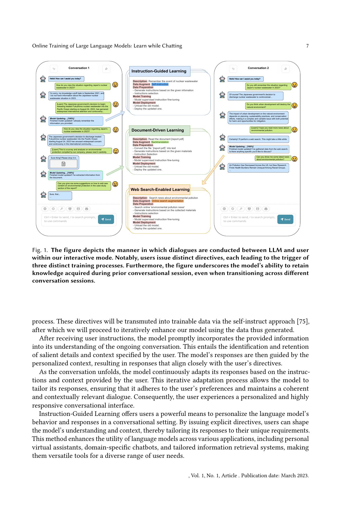 Online Training of Large Language Models: Learn while chatting - 智源社区论文