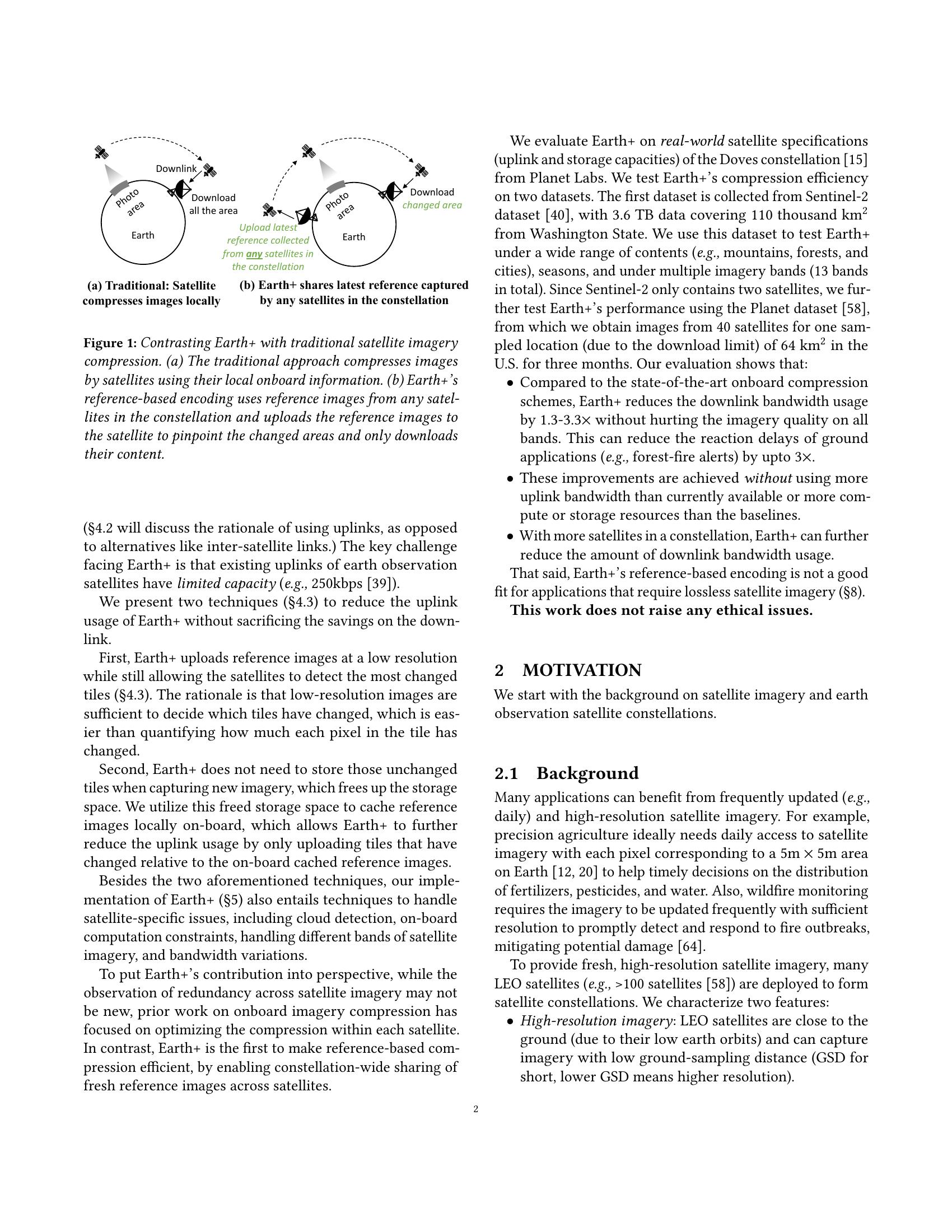 Earth+: on-board satellite imagery compression leveraging historical ...