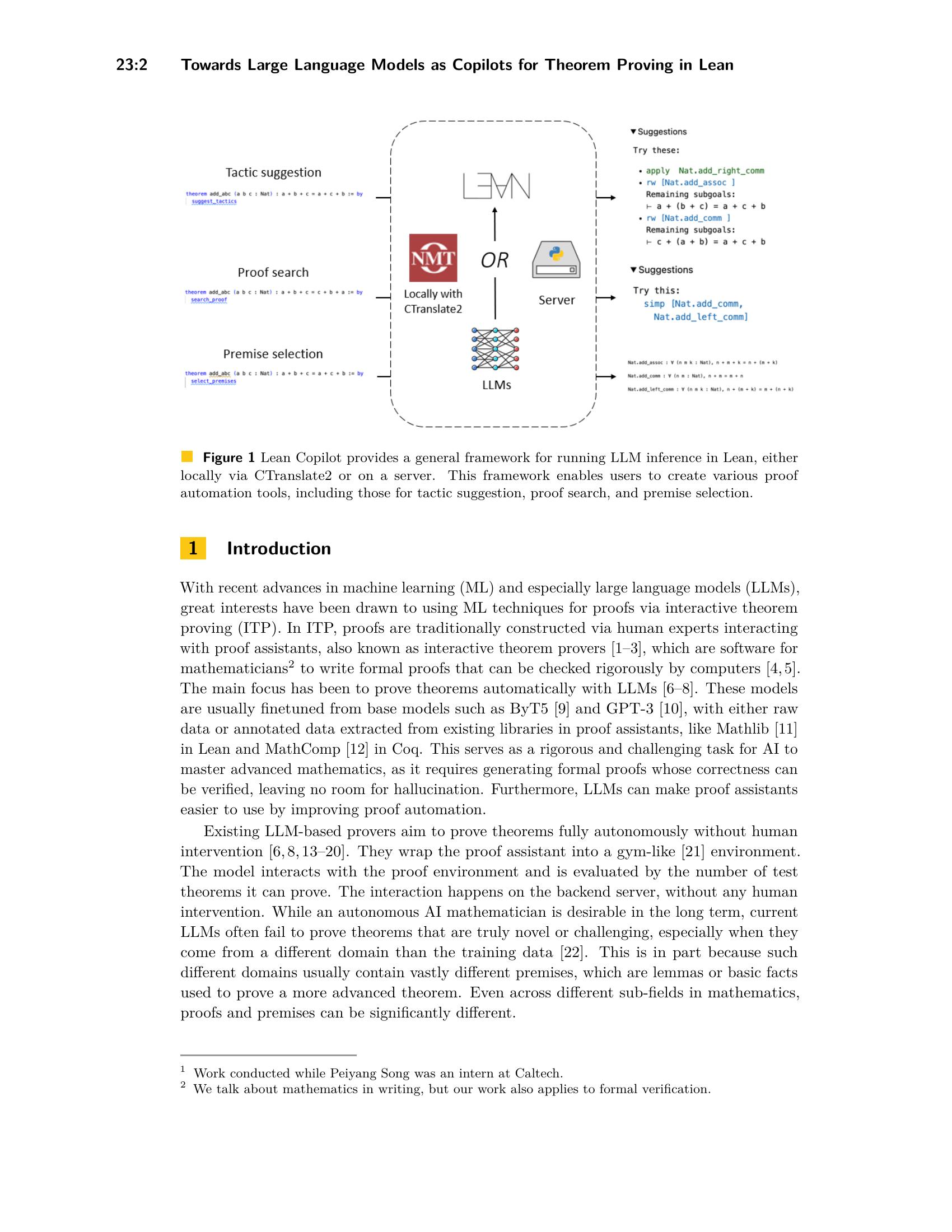 Towards Large Language Models as Copilots for Theorem Proving in Lean - 智源社区论文