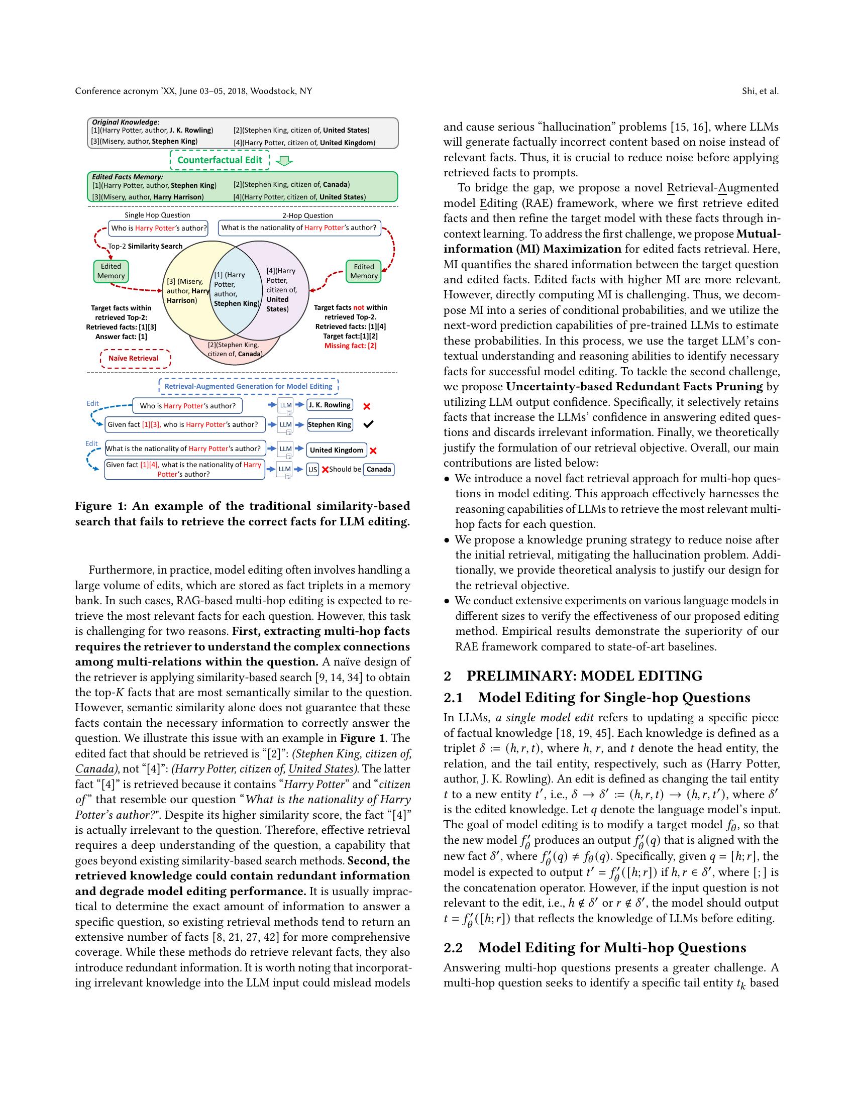Retrieval-Enhanced Knowledge Editing for Multi-Hop Question Answering in Language Models - 智源社区论文