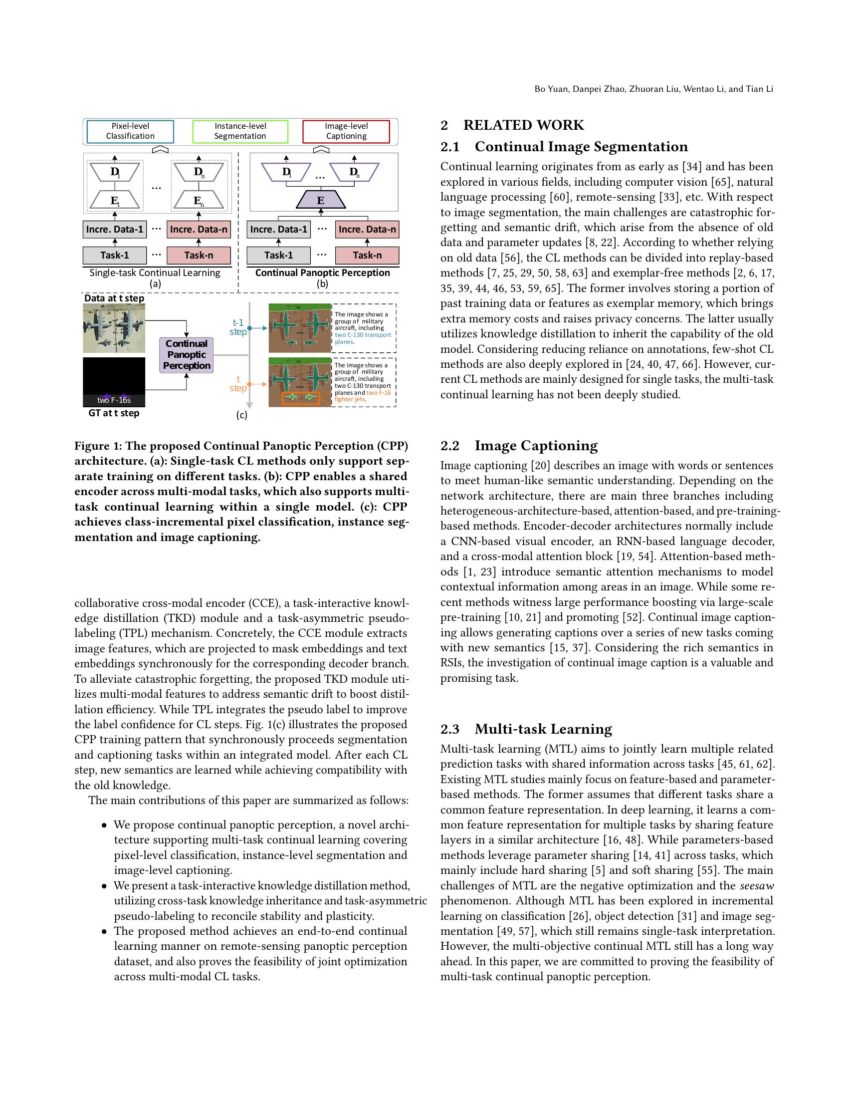Continual Panoptic Perception: Towards Multi-modal Incremental ...