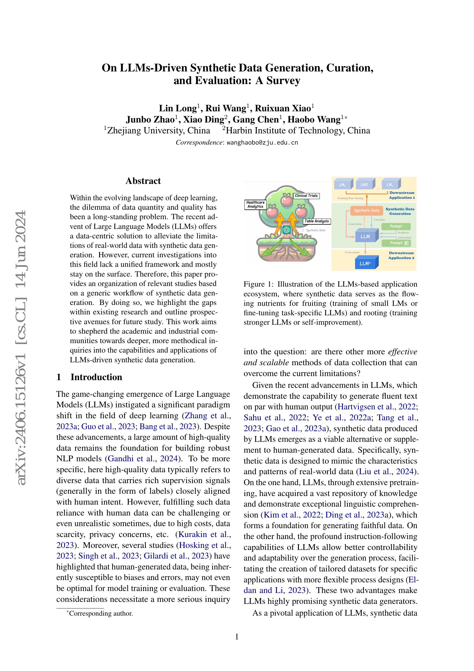 On LLMs-Driven Synthetic Data Generation, Curation, and Evaluation: A Survey - 智源社区论文